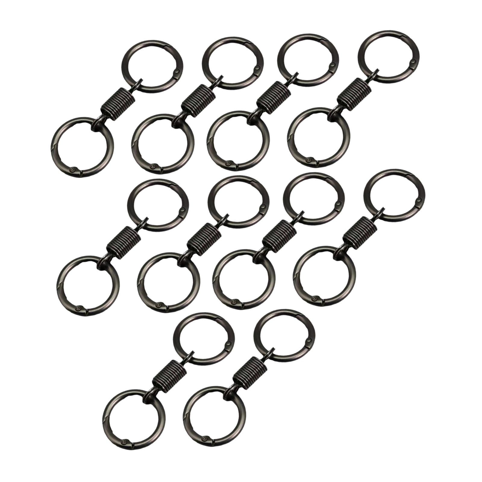 APLVFFZH 10 Pieces Double Keychain Compact Key Clip for Bag Pendant ...