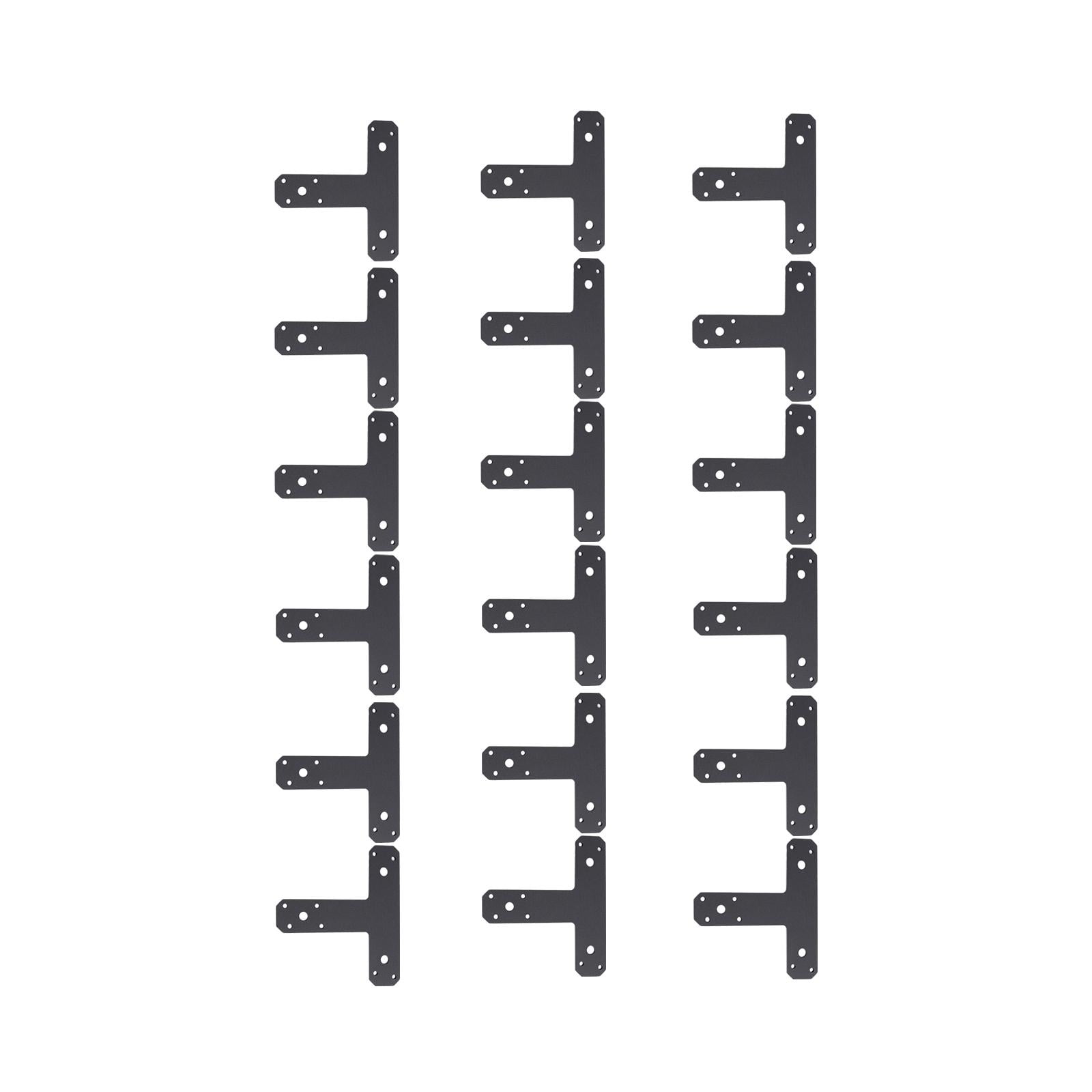 APLVFFZH 18 Pieces T Bracket Tie Flat Connector T Plate for Wooden ...