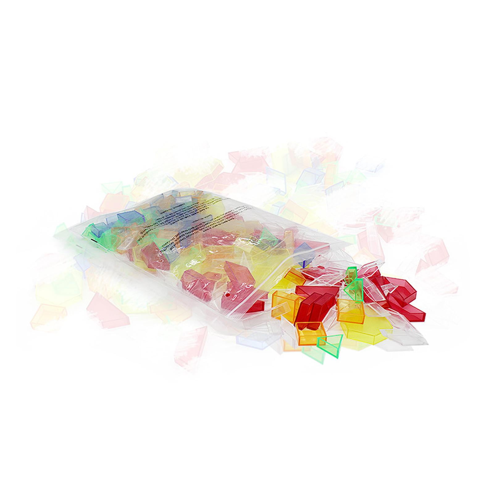 APLVFFZH 180 Pieces Hollow Pattern Translucent Blocks Construction Toys ...