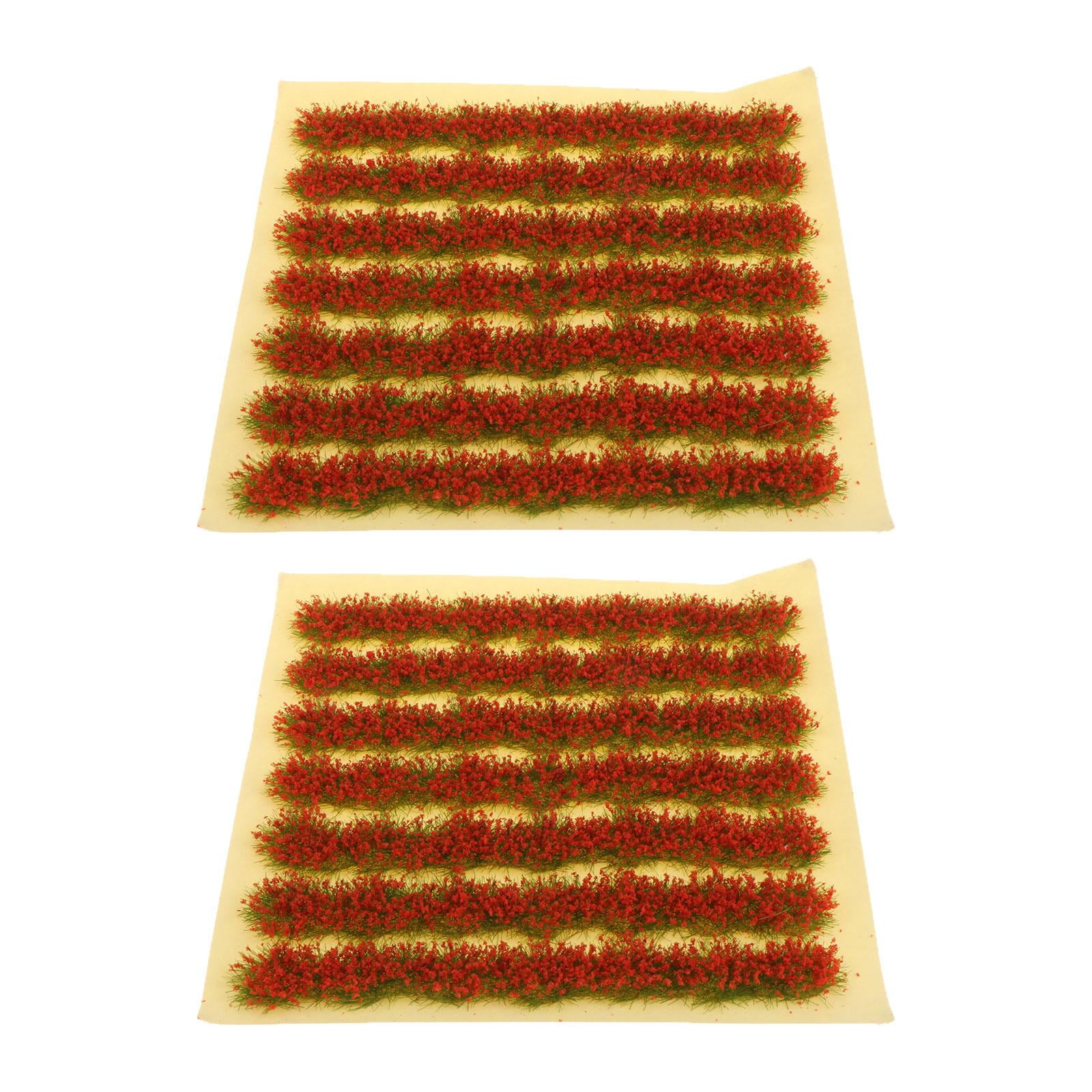 APLVFFZH 2 Pieces Grass Tuft DIY Miniature Grass Cluster Diorama Layout ...