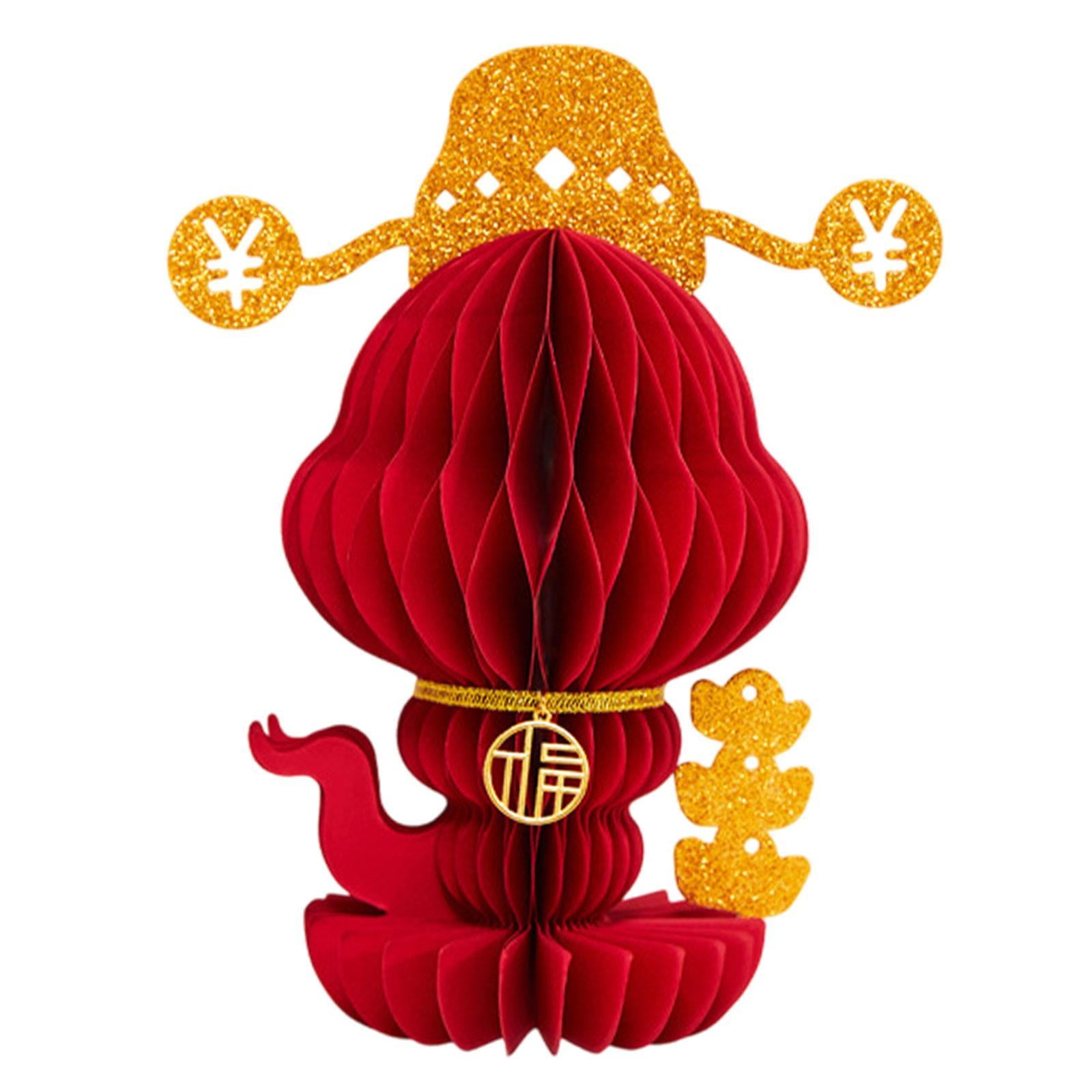 APLVFFZH 2025 Chinese New Year Red Origami Snake Craft for Holiday ...