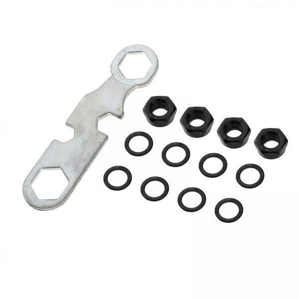APLVFFZH 4xSkateboard Truck Rebuild Kit Washers M8 Nuts and Wrench Tool ...