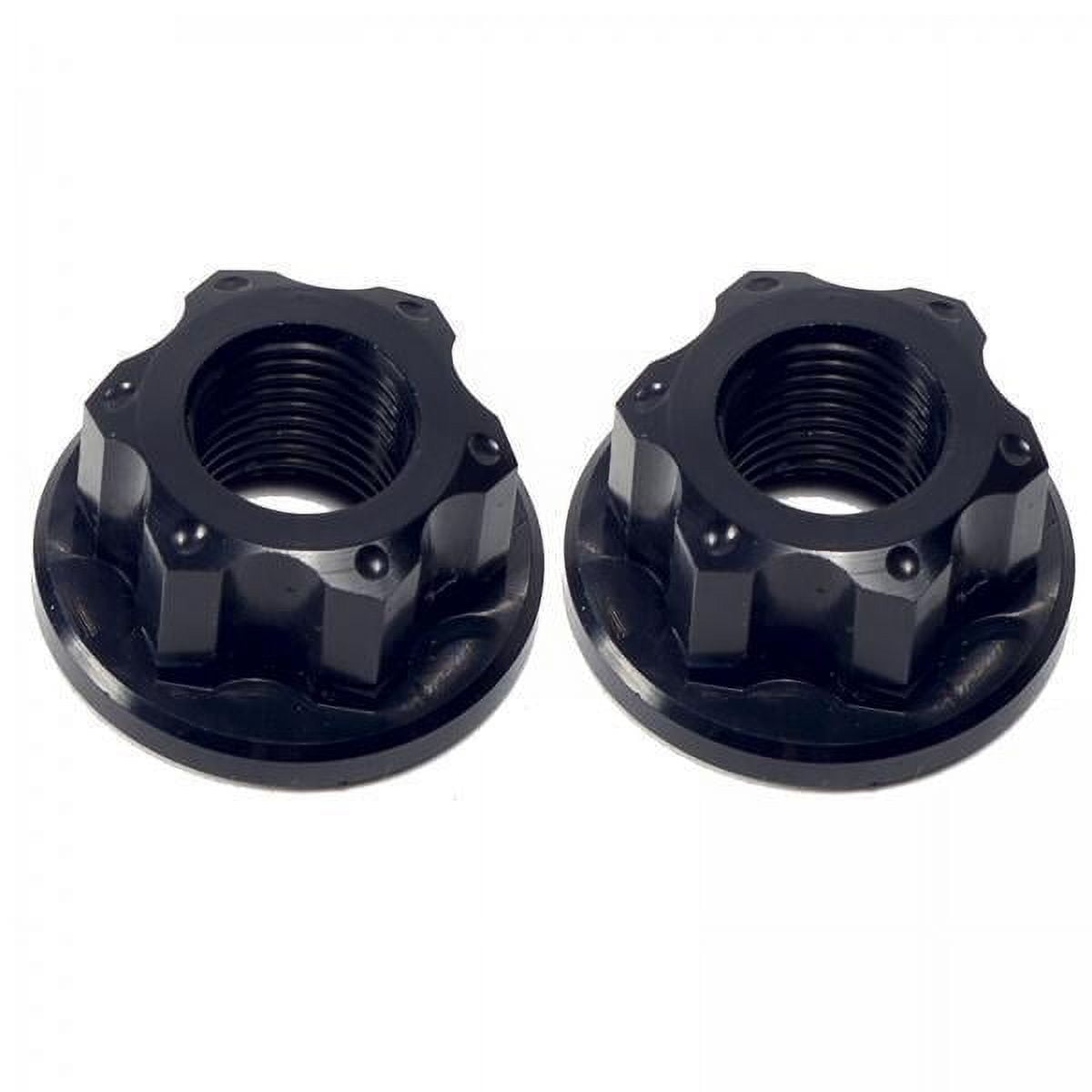 APLVFFZH 6x2 Pieces Bike Wheel Hub Axle Nuts Aluminum Alloy Hardware ...