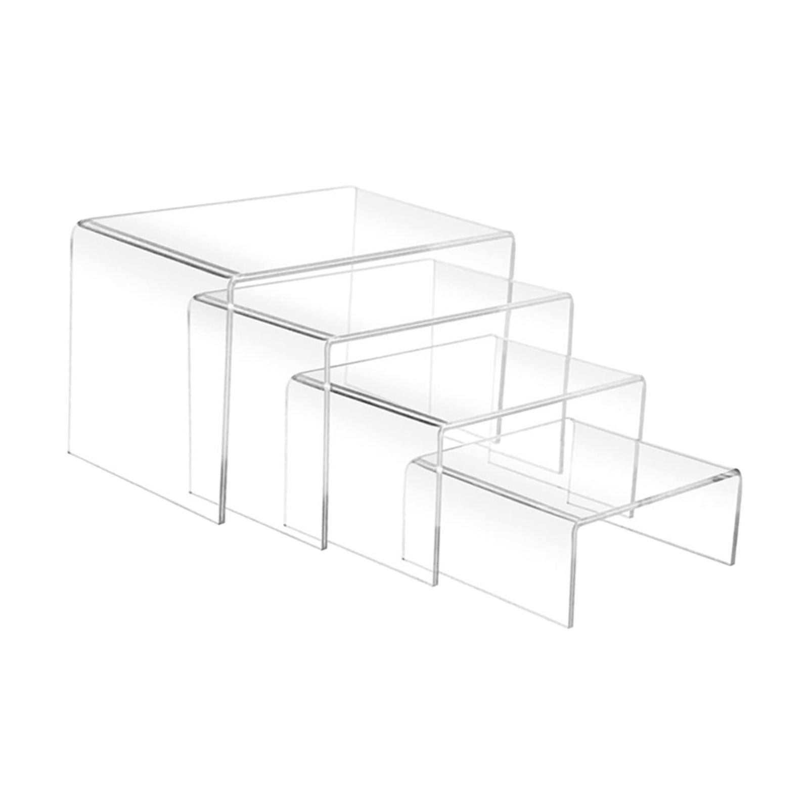 APLVFFZH Acrylic Display Riser Acrylic Clear Showcase Elevated Display ...
