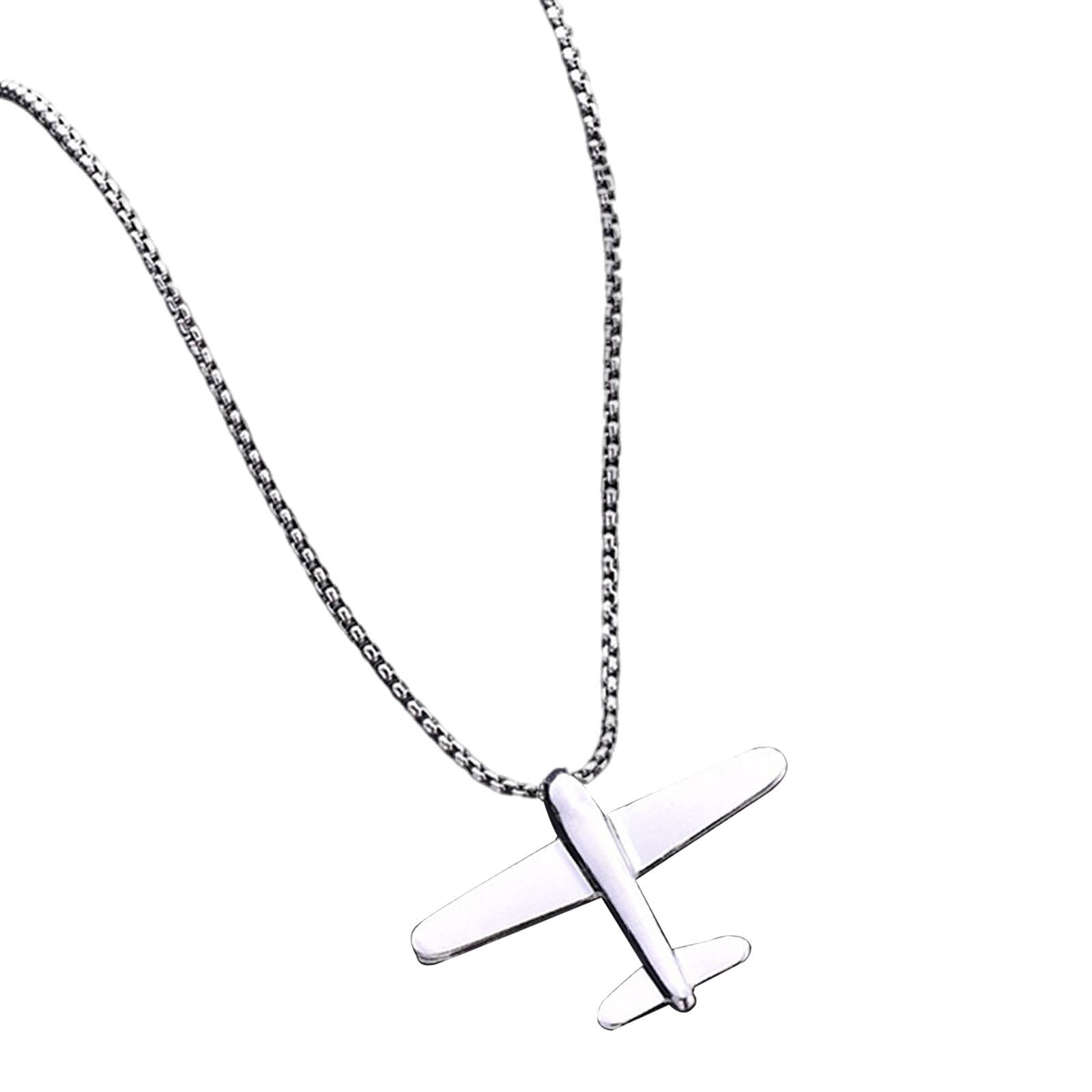 APLVFFZH Airplane Necklace Chain Necklace Fashion Simple Couple ...