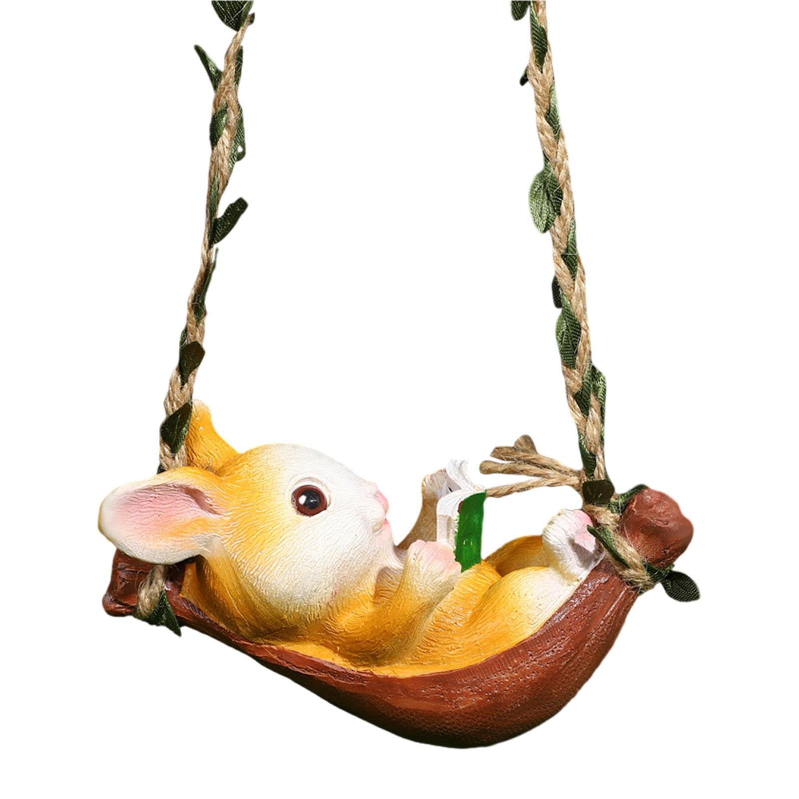 APLVFFZH Bunny Figurine Cute Decorations Desk Miniature Figurine ...