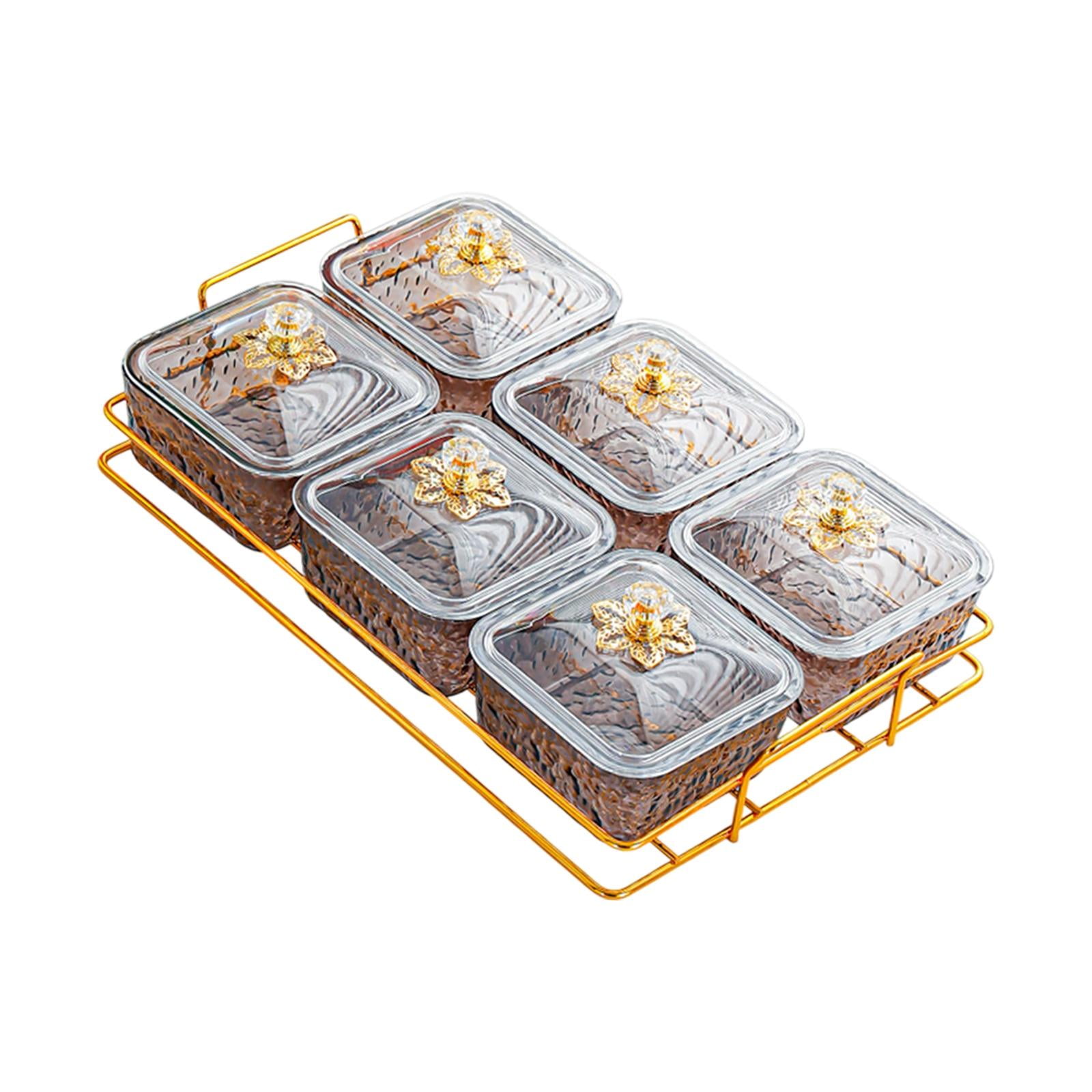 APLVFFZH Candy Nut Serving Container,Divided Snack Serving Bowls ...