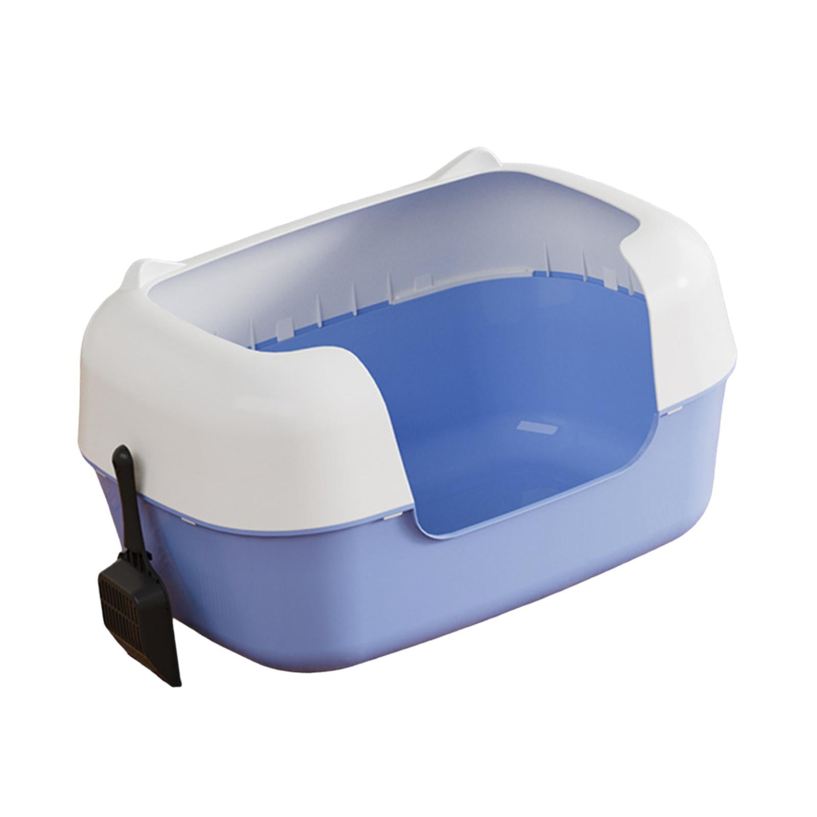 APLVFFZH Cat Sifting Litter Tray Bedpan Kitten Toilet High Sided ...