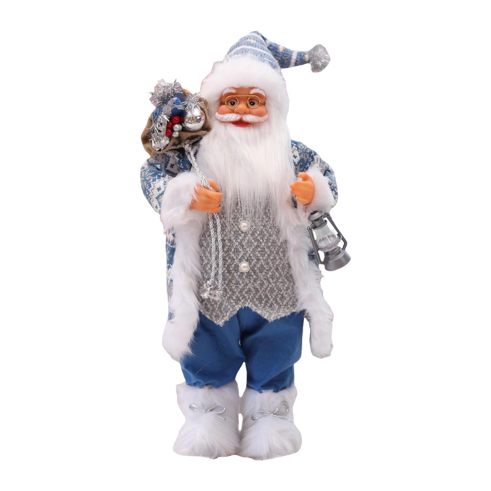 APLVFFZH Christmas Doll Collectible Doll Santa Claus Figurine Standing ...