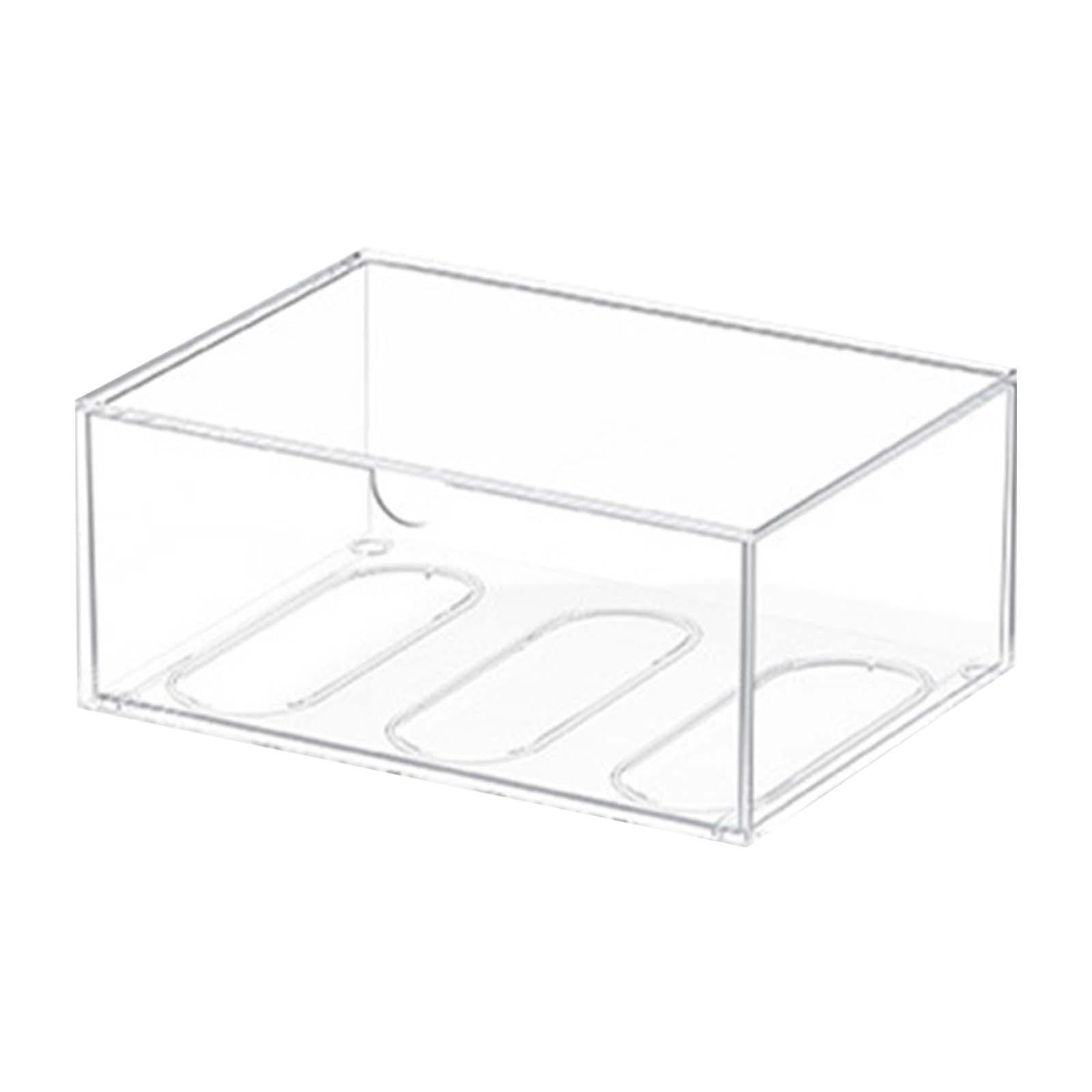 APLVFFZH Clear Stackable Storage Drawer Acrylic Organizers Bin for ...
