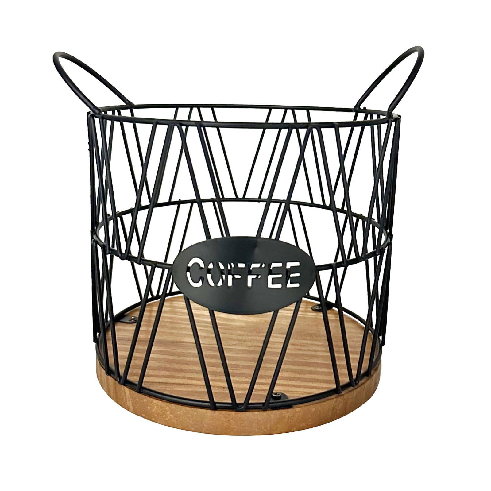 APLVFFZH Coffee Pod Holder Organizer, Wire Coffee Bar Accessories ...