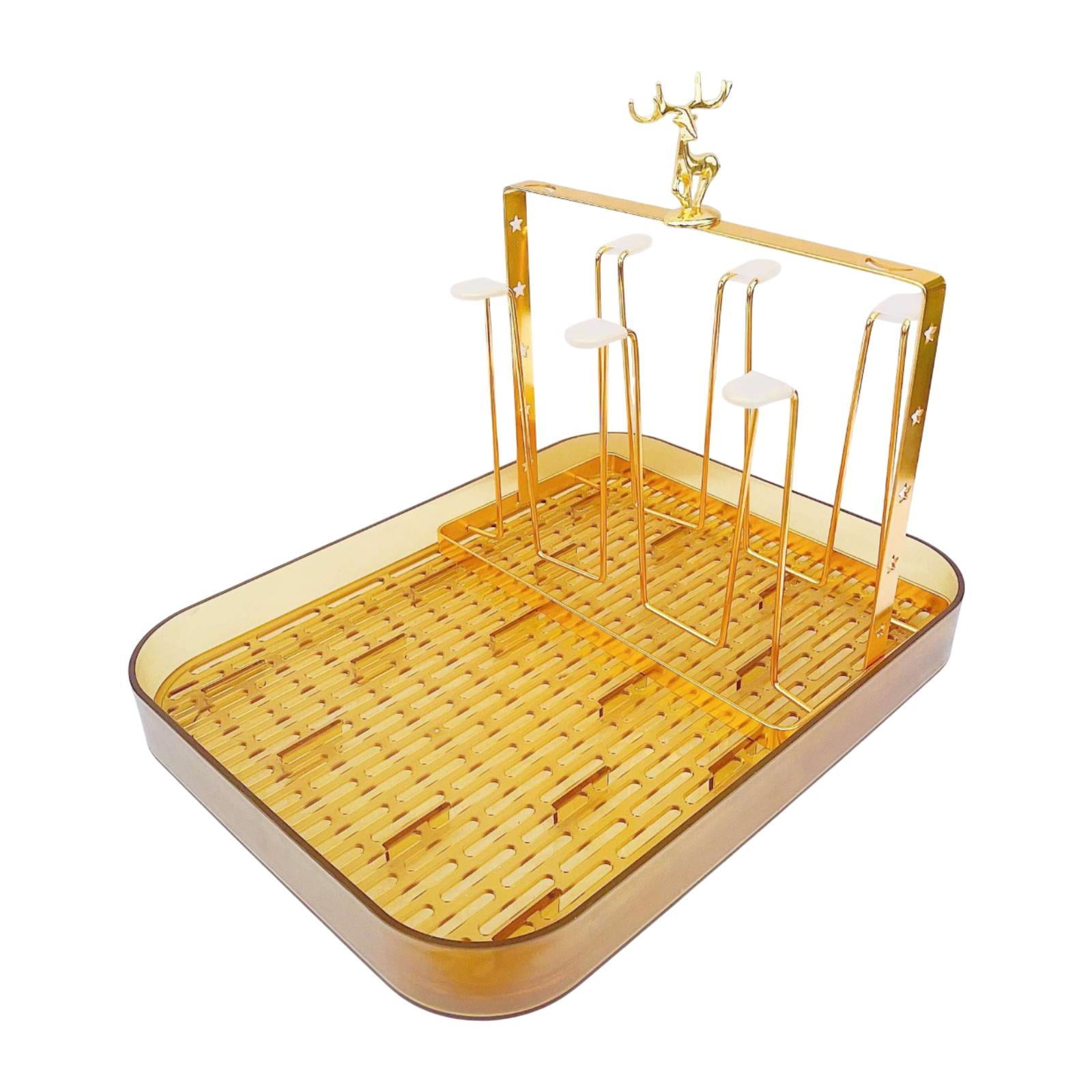 APLVFFZH Cup Drying Rack Anti Scratch Coffee Mug Drainer Holder for ...