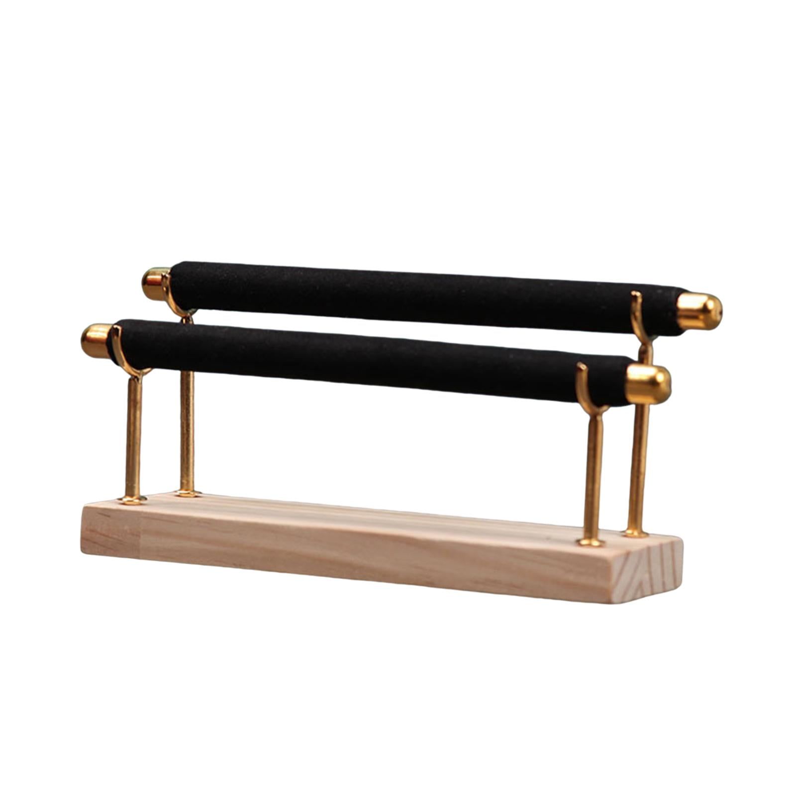 APLVFFZH Display Stand, Display Holder with Sponge Rod, Wooden Base ...