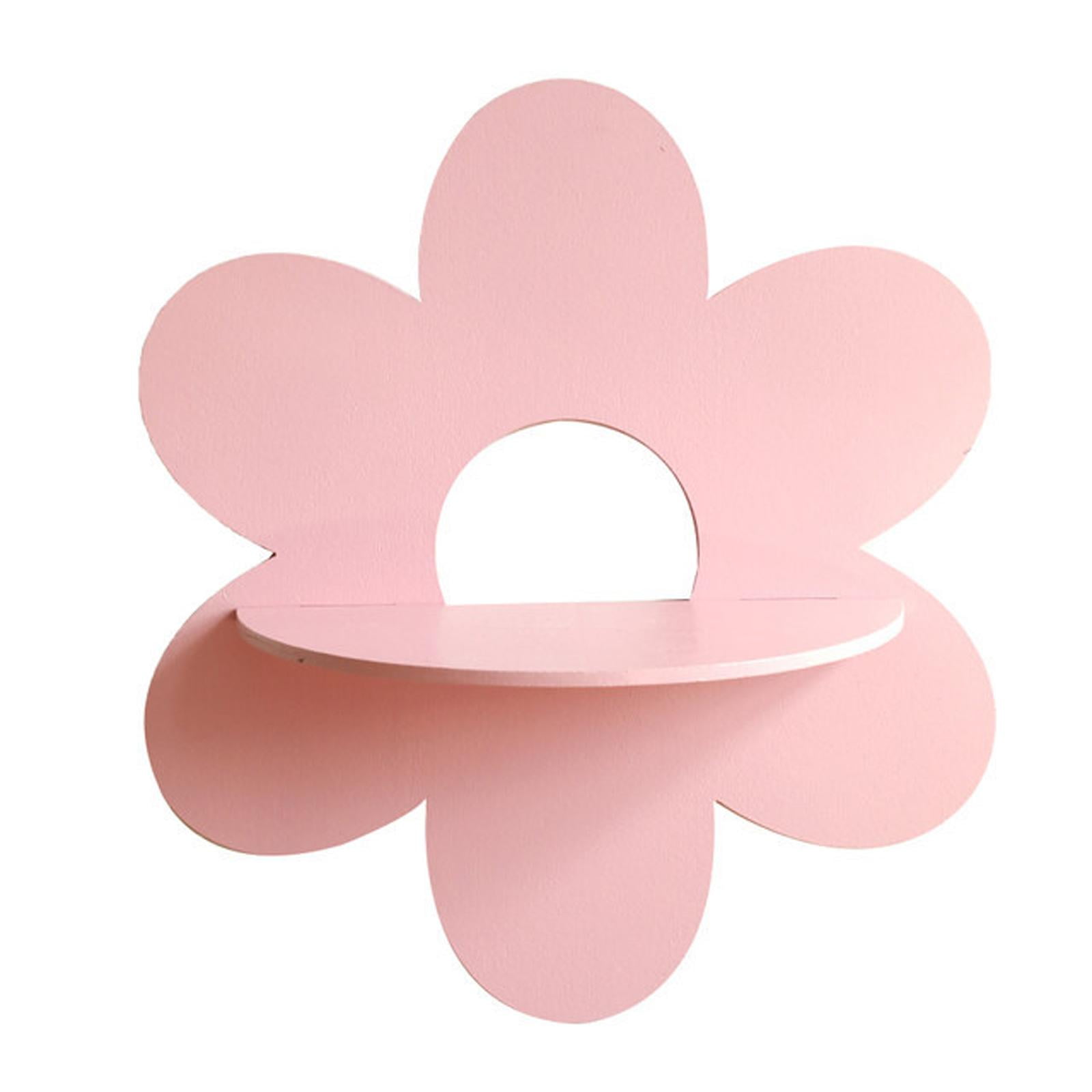 APLVFFZH Flower Shape Storage Rack, Wooden Display Stand, Wall Art ...