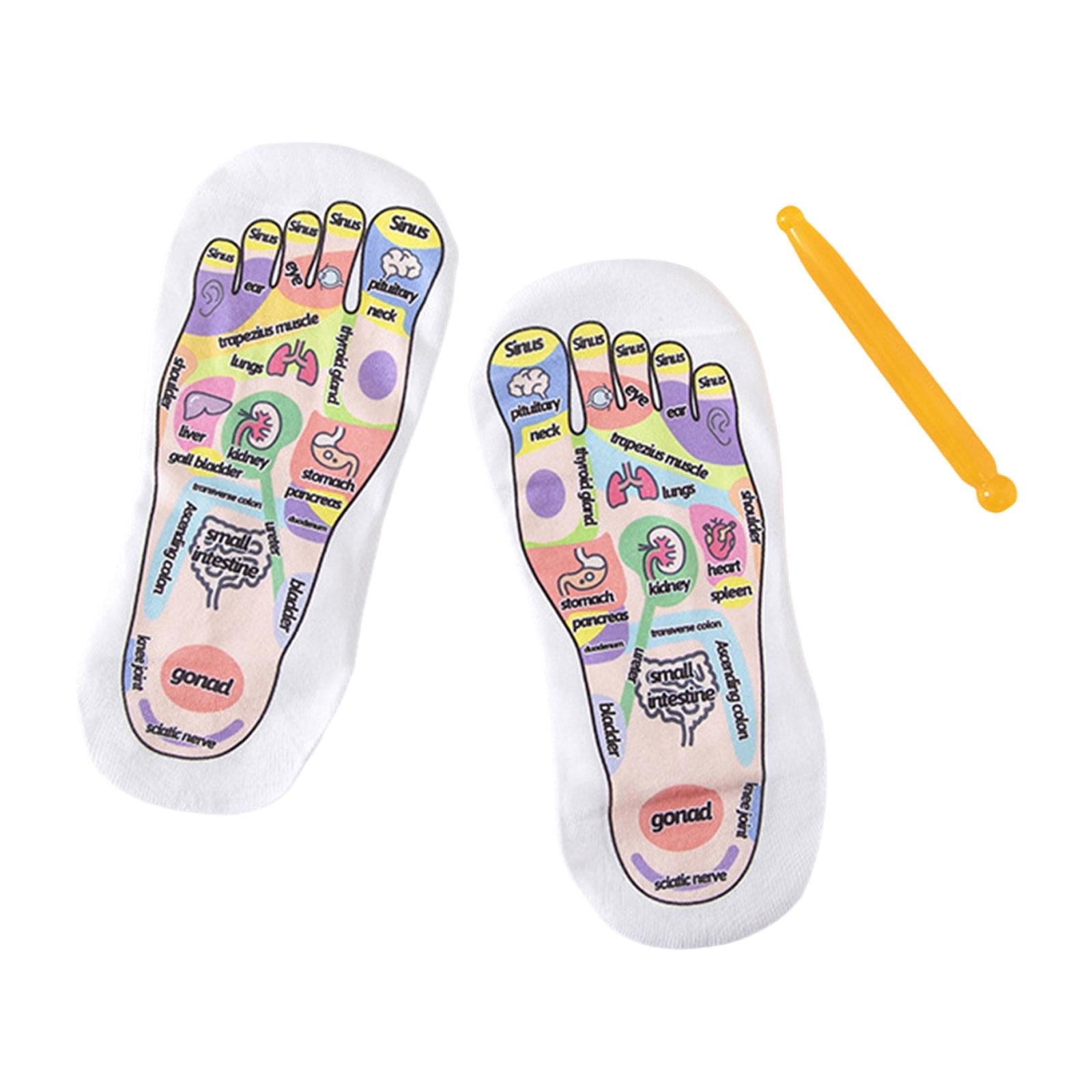 APLVFFZH Foot Massage Socks Breathable Hosiery Reflection Area ...