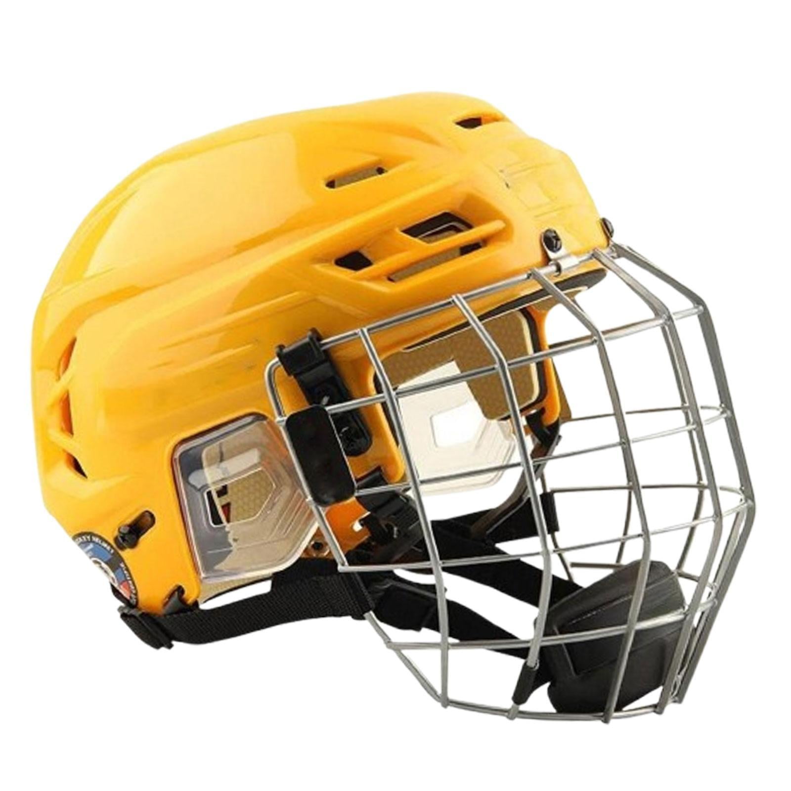 APLVFFZH Hockey Helmet Adjustable Hockey Headgear Sturdy Sports Helmet ...