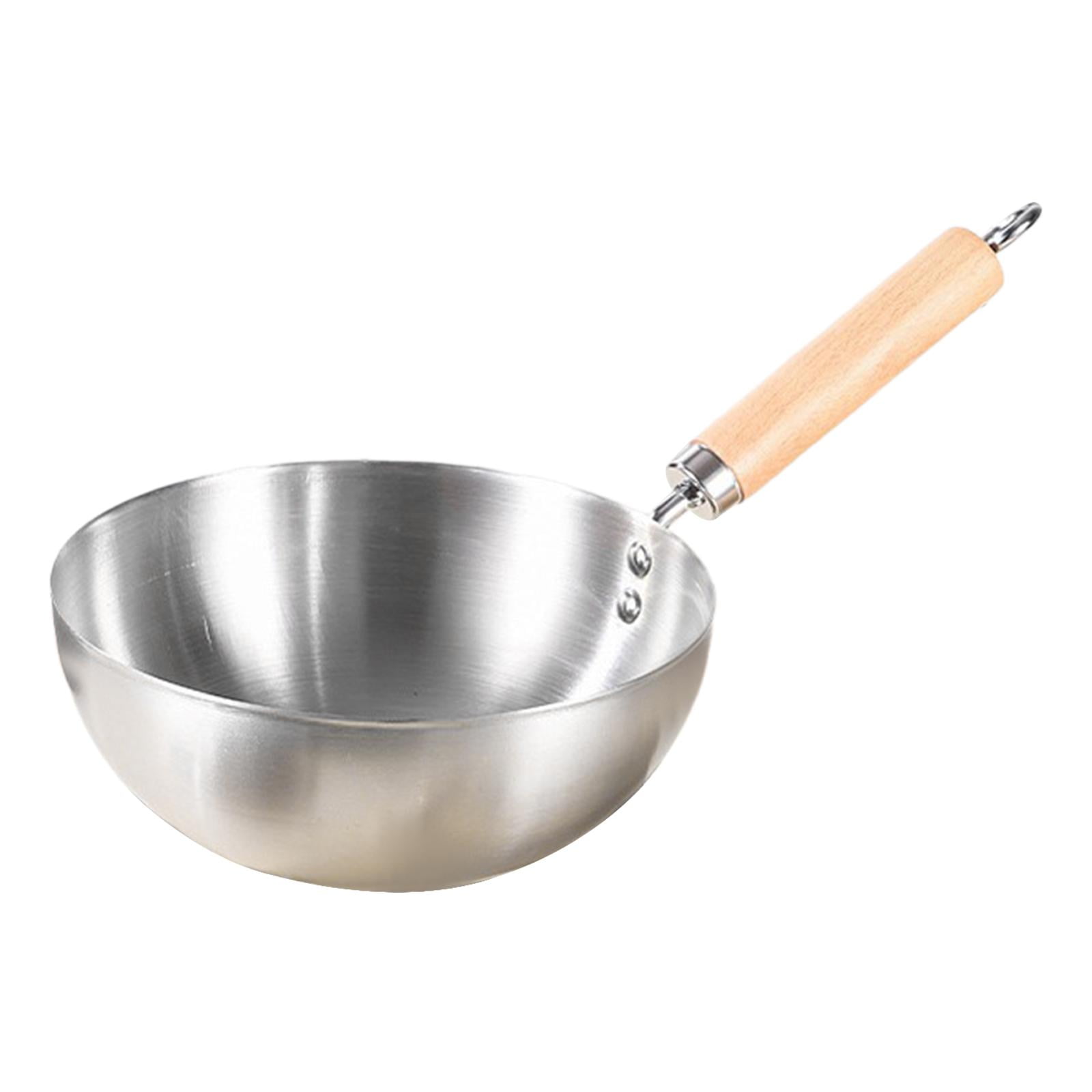 APLVFFZH Nonstick Wok Nonstick Coating Skillet Wood Handle Stainless ...
