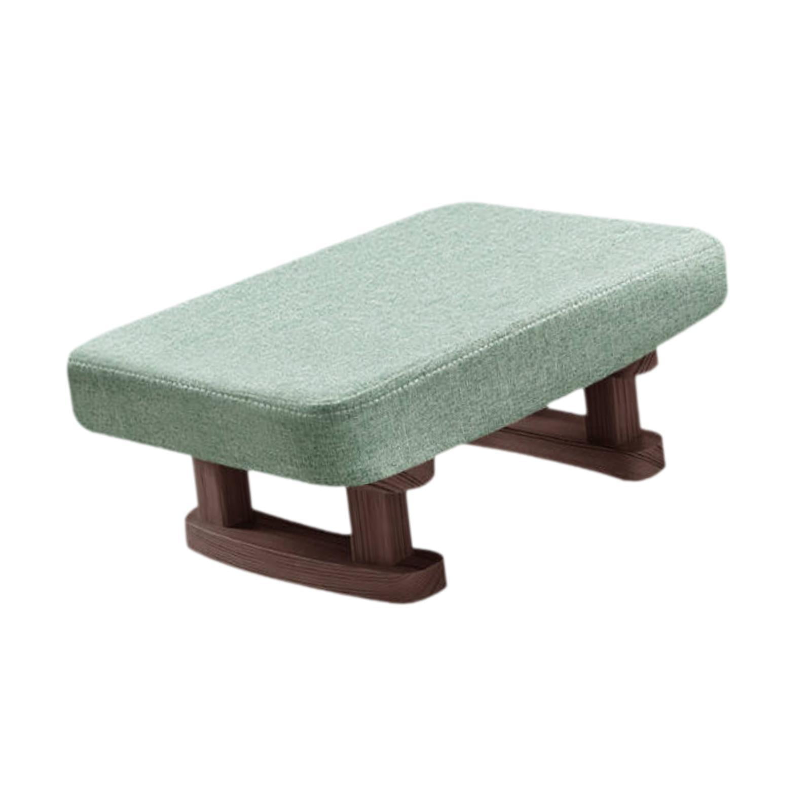 APLVFFZH Padded Foot Stool Rectangle Short Step Stool Soft Comfortable ...