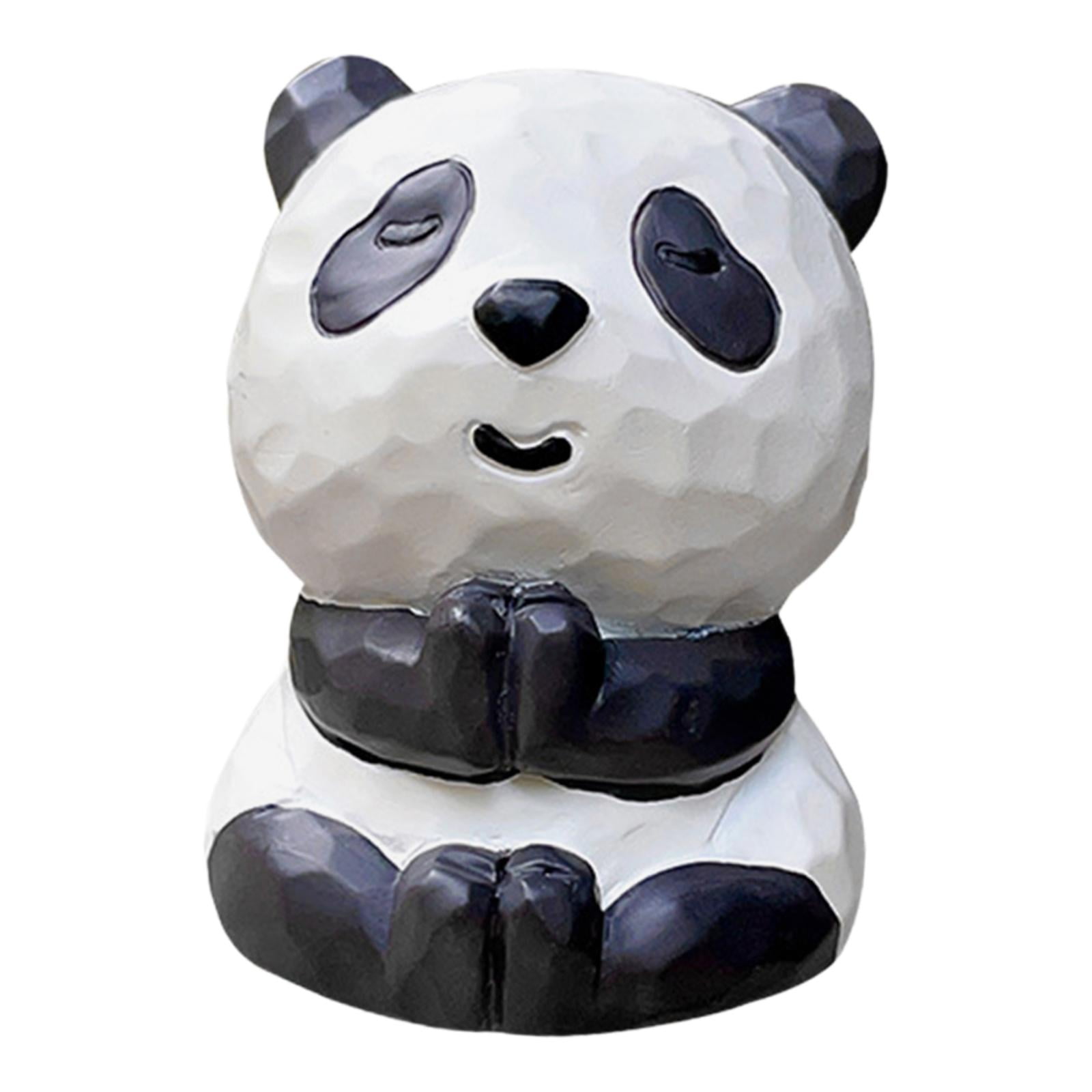 APLVFFZH Panda Figurine Sculpture Cartoon Small Gadget Funny Car ...