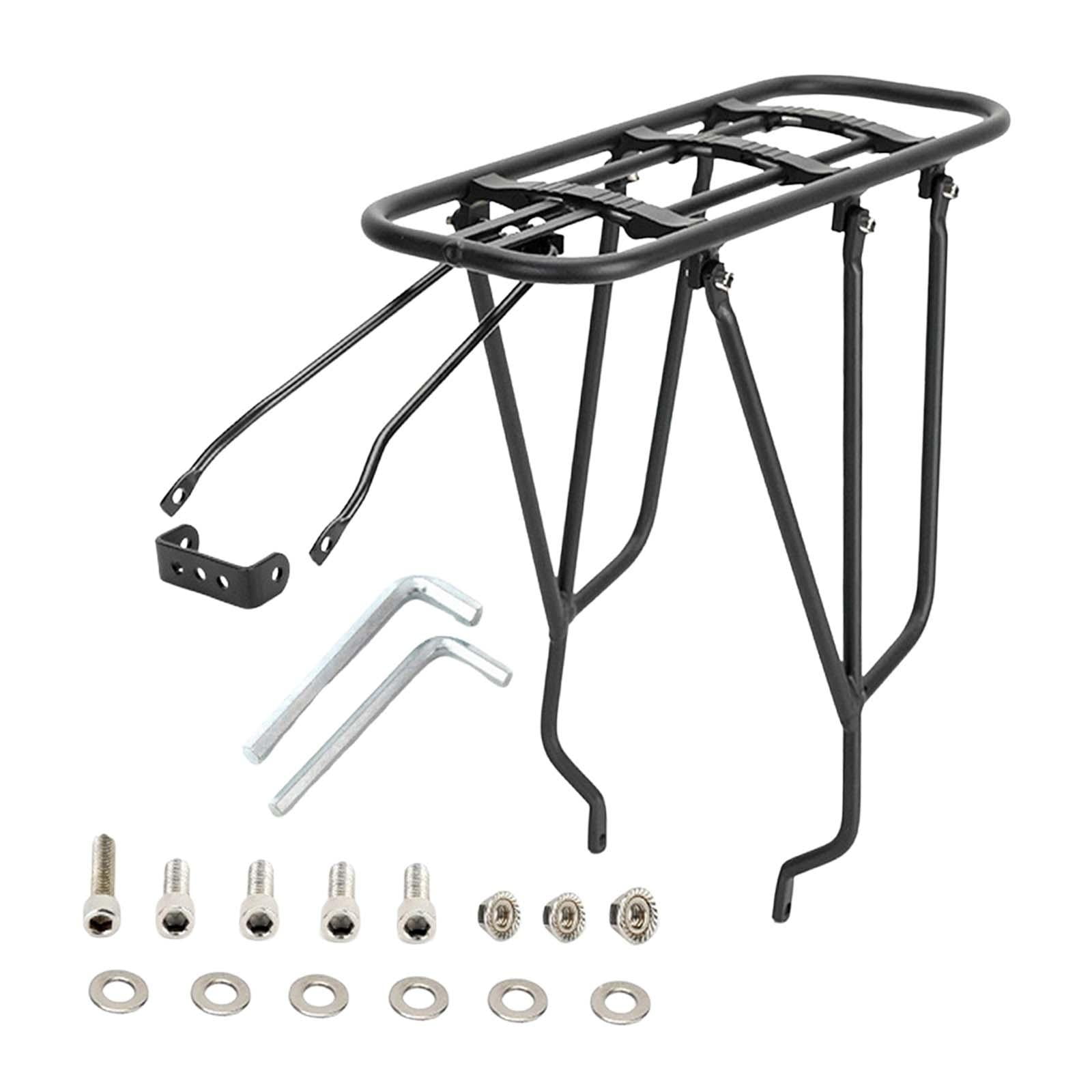 APLVFFZH Rear Pannier Rack Carrier Rack Tailstock Bike Cargo Rack Easy ...
