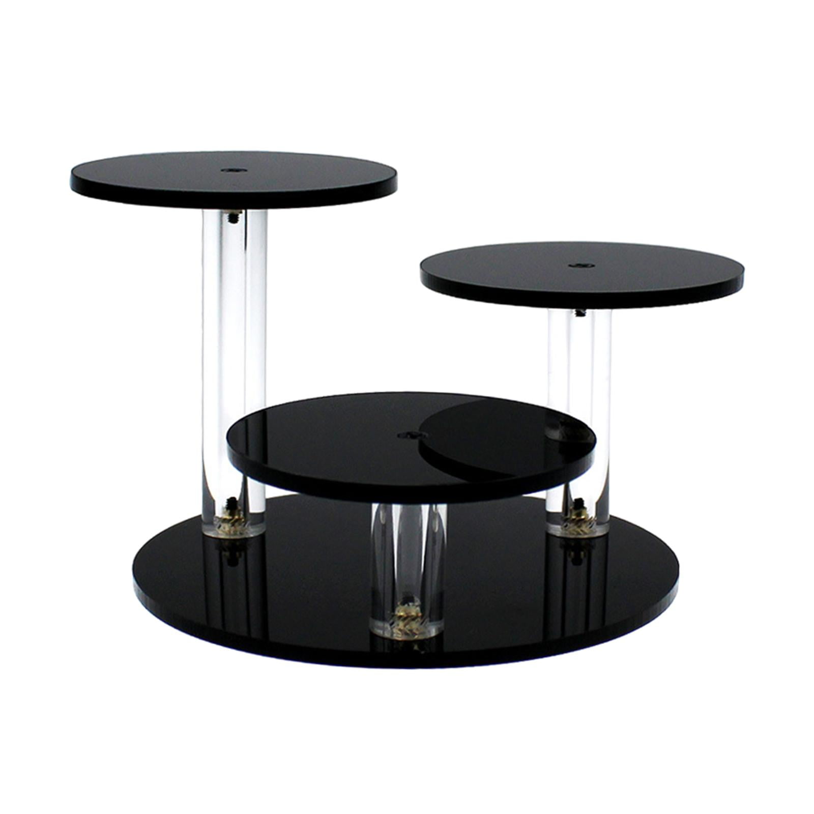 APLVFFZH Round Acrylic Display Riser Stand 3 Tier Cupcake Stand Display ...