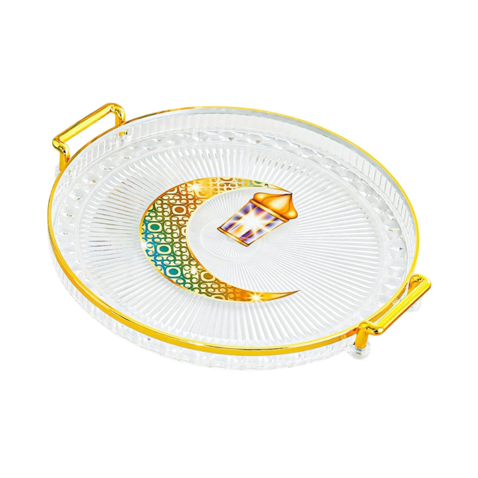 APLVFFZH Round Serving Tray Space Saving Decorative Storage Tray for ...