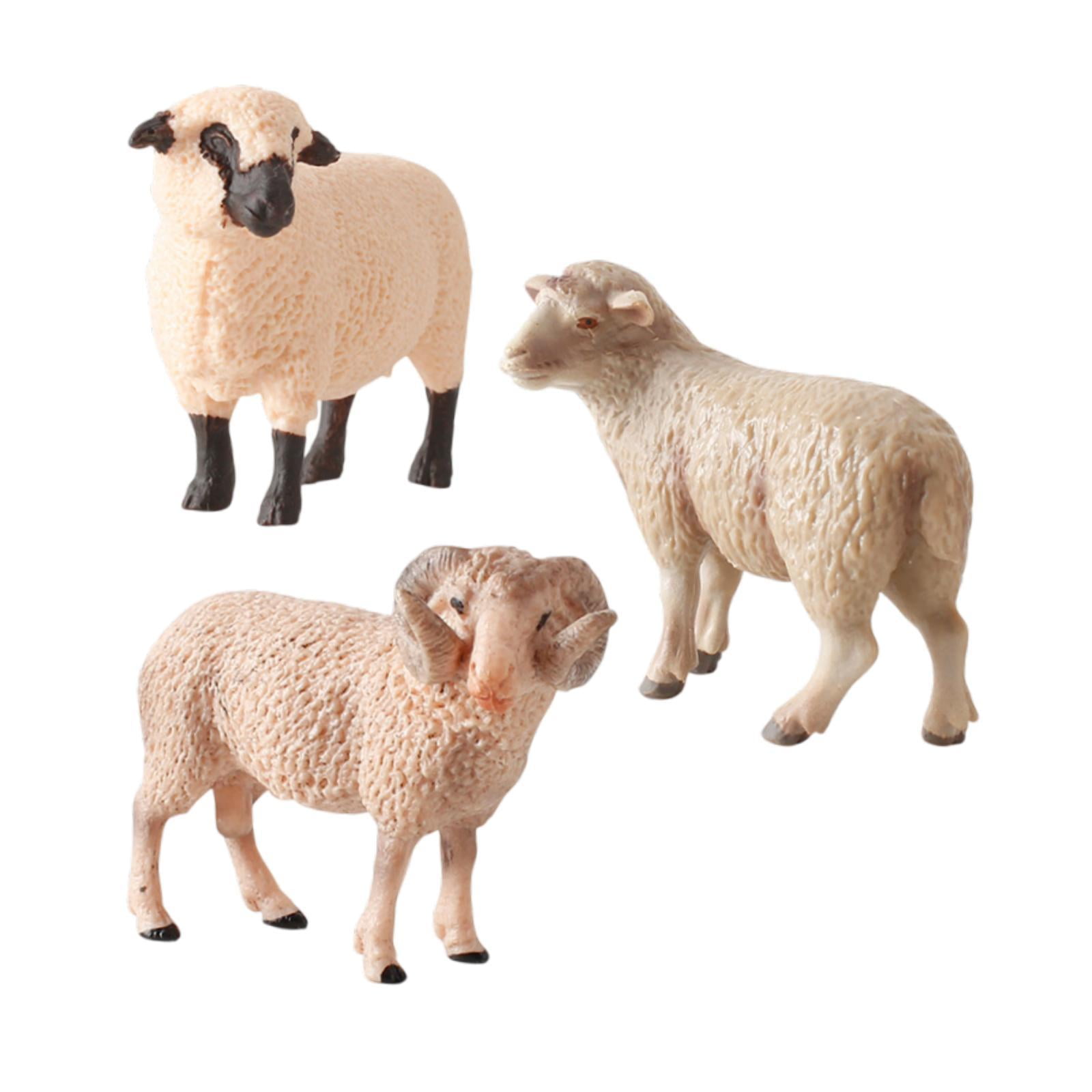 APLVFFZH Simulated Animal Model Set Animal Statues Decoration ...