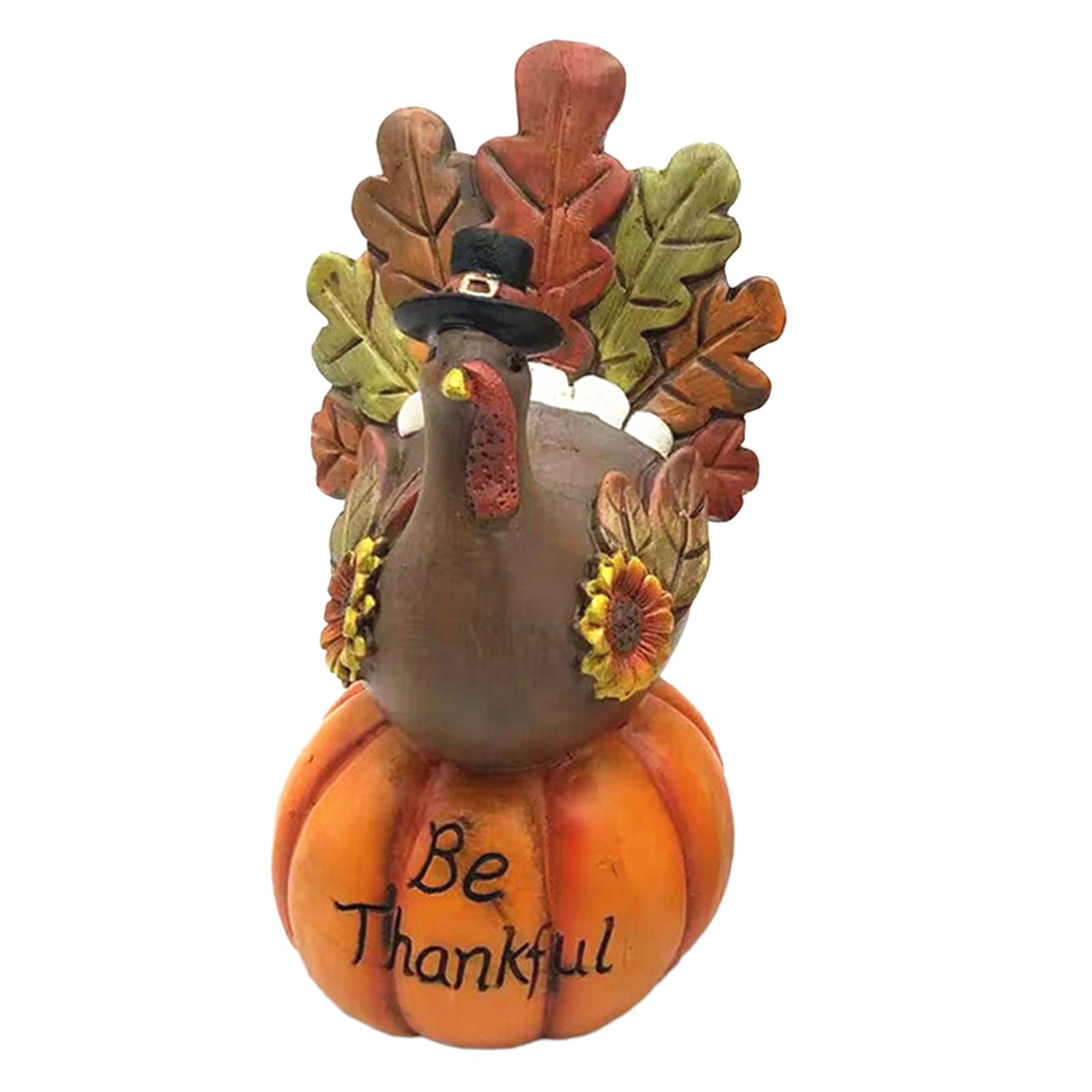 APLVFFZH Thanksgiving Pumpkin Statue Decoration Holiday Gift Funny ...