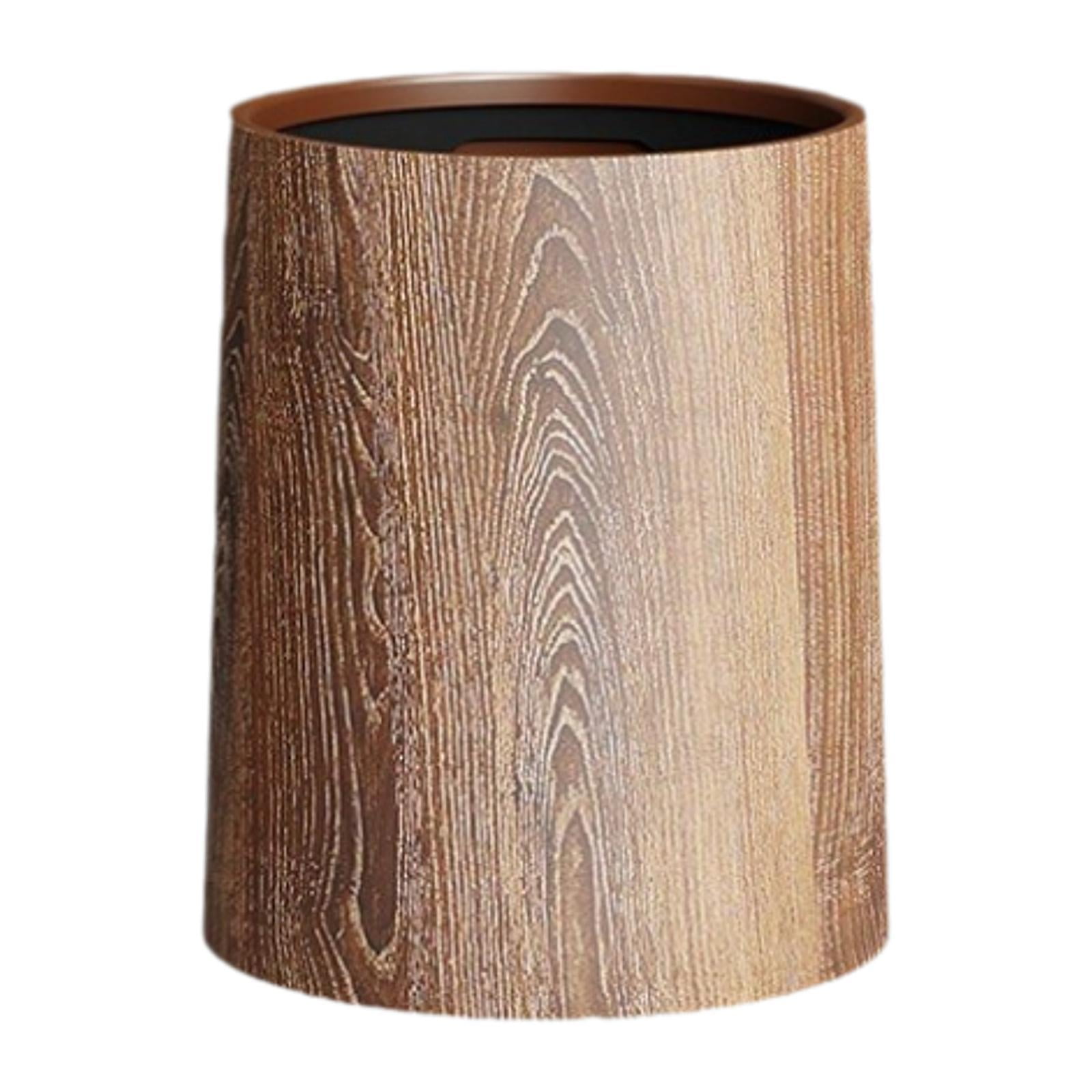 APLVFFZH Trash Can Round Lightweight Easy to Clean Multipurpose Stylish ...