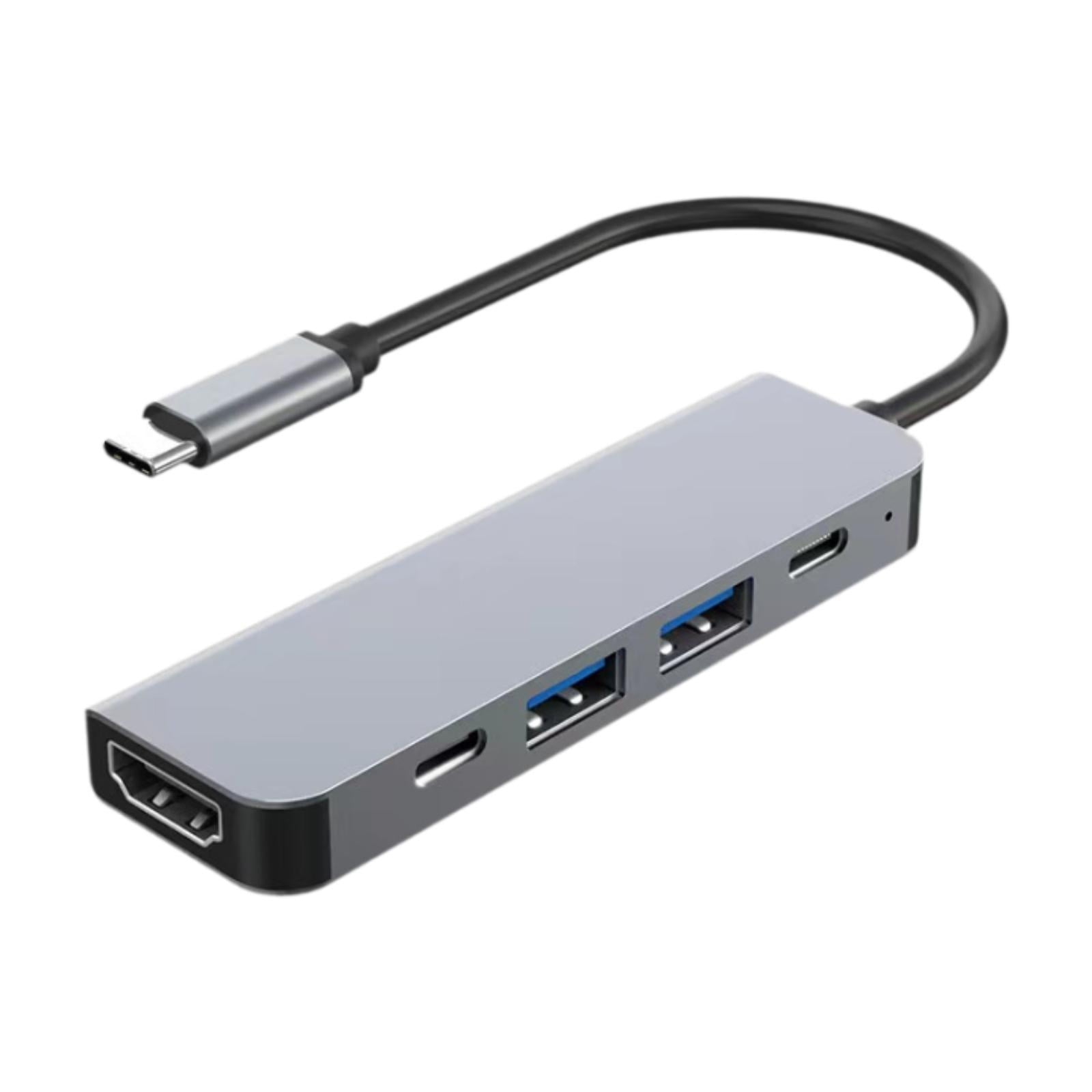 APLVFFZH USB C Hub USB C Docking Station Mouse Aluminum Alloy Display ...