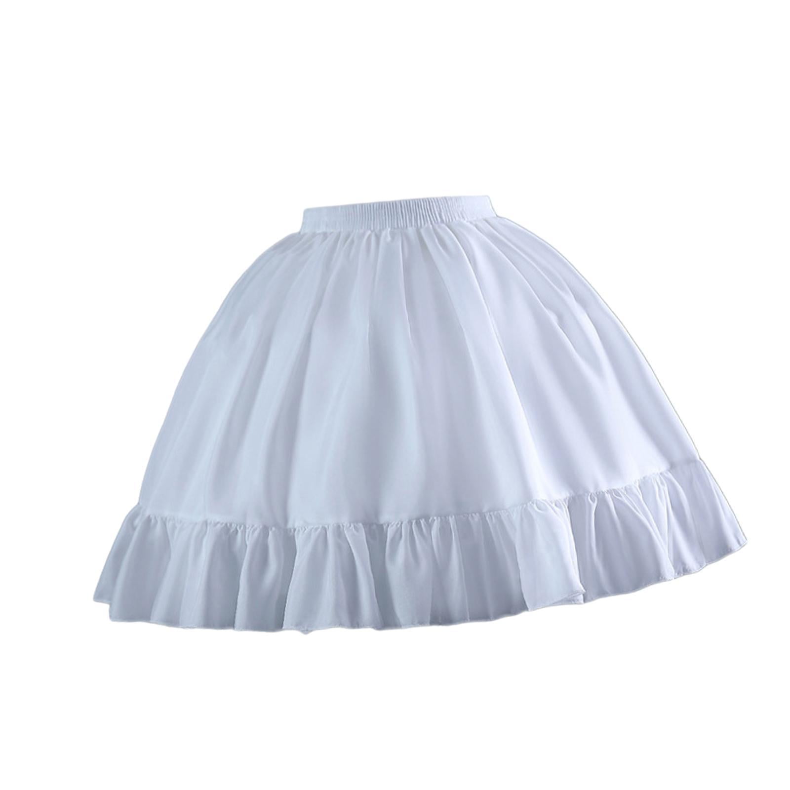 APLVFFZH Women's Petticoat Half Slips Hoopless Petticoats Puffy Ballet ...