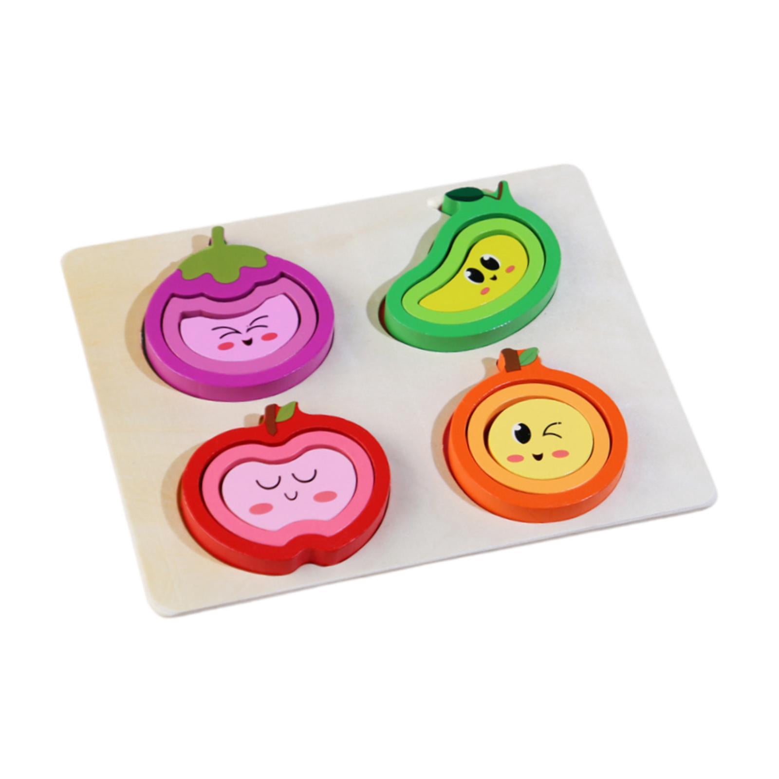 APLVFFZH Wooden Matching Puzzle Puzzle Preschool Toy Fine Motor Skill ...