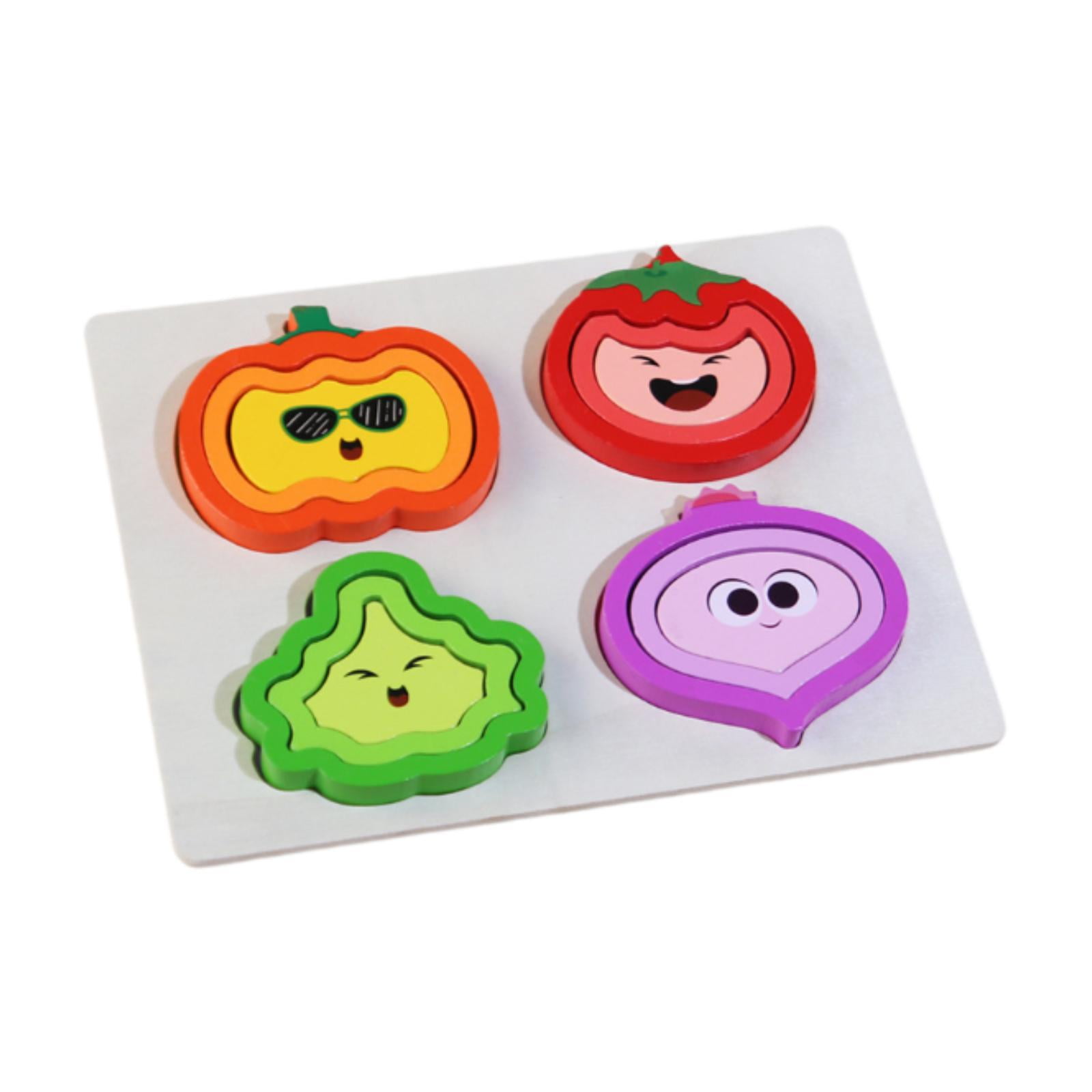 APLVFFZH Wooden Matching Puzzle Puzzle Preschool Toy Fine Motor Skill ...