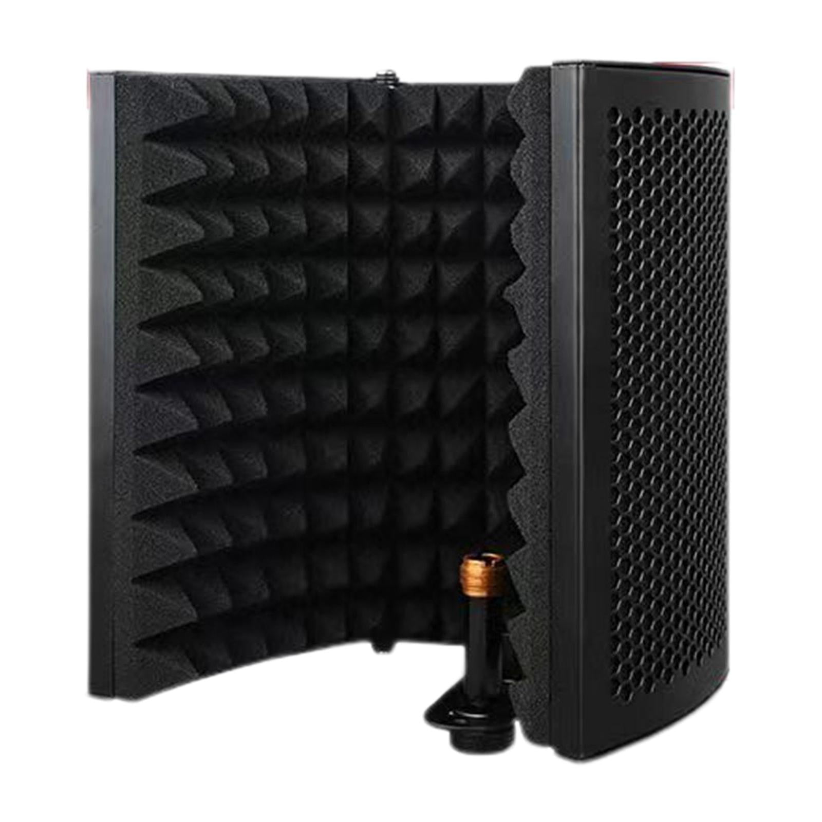 APLVFFZH rophone 3 Panel Compact Size Vocal Booth for Travelling ...