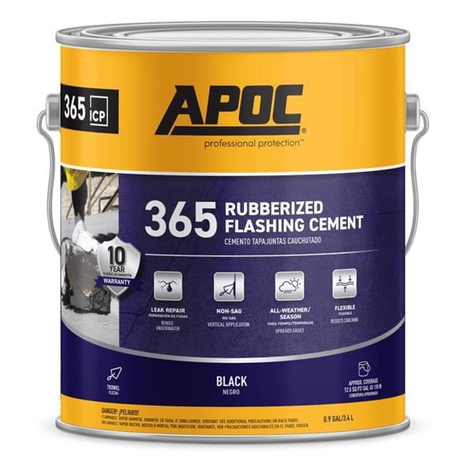 APOC 365 Eterna-Flash All Weather Rubberized Flashing & Roof Cement, 1 ...