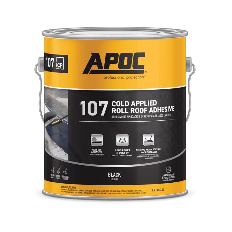 APOC Gloss Black Asphalt Roll Roofing Adhesive 1 gal - Walmart.com