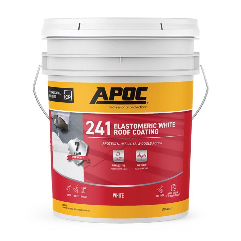 Gardner-Gibson APOC Gloss White Acrylic Roof Coating, Durable ...