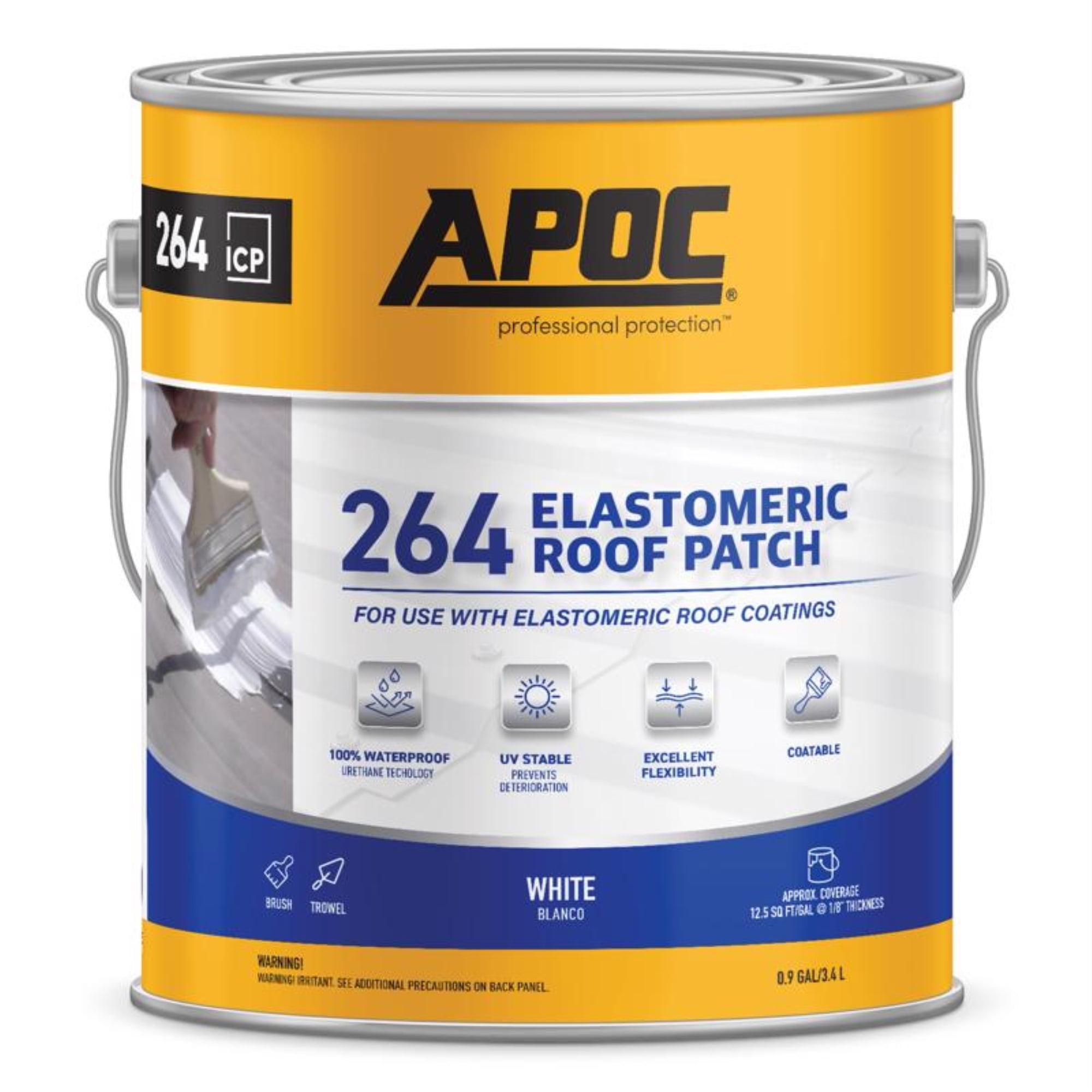APOC Gloss White Elastomeric Roof Sealant 1 gal - Walmart.com
