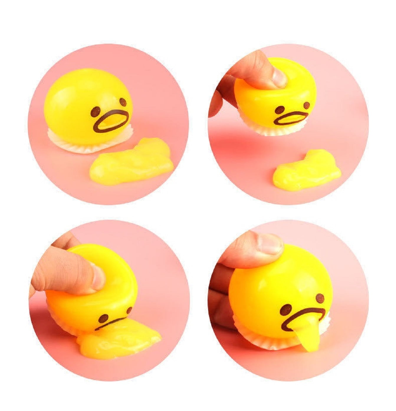APODESS 6Pcs Yellow Round Sucking and Vomiting Egg Yolk, Vomiting ...