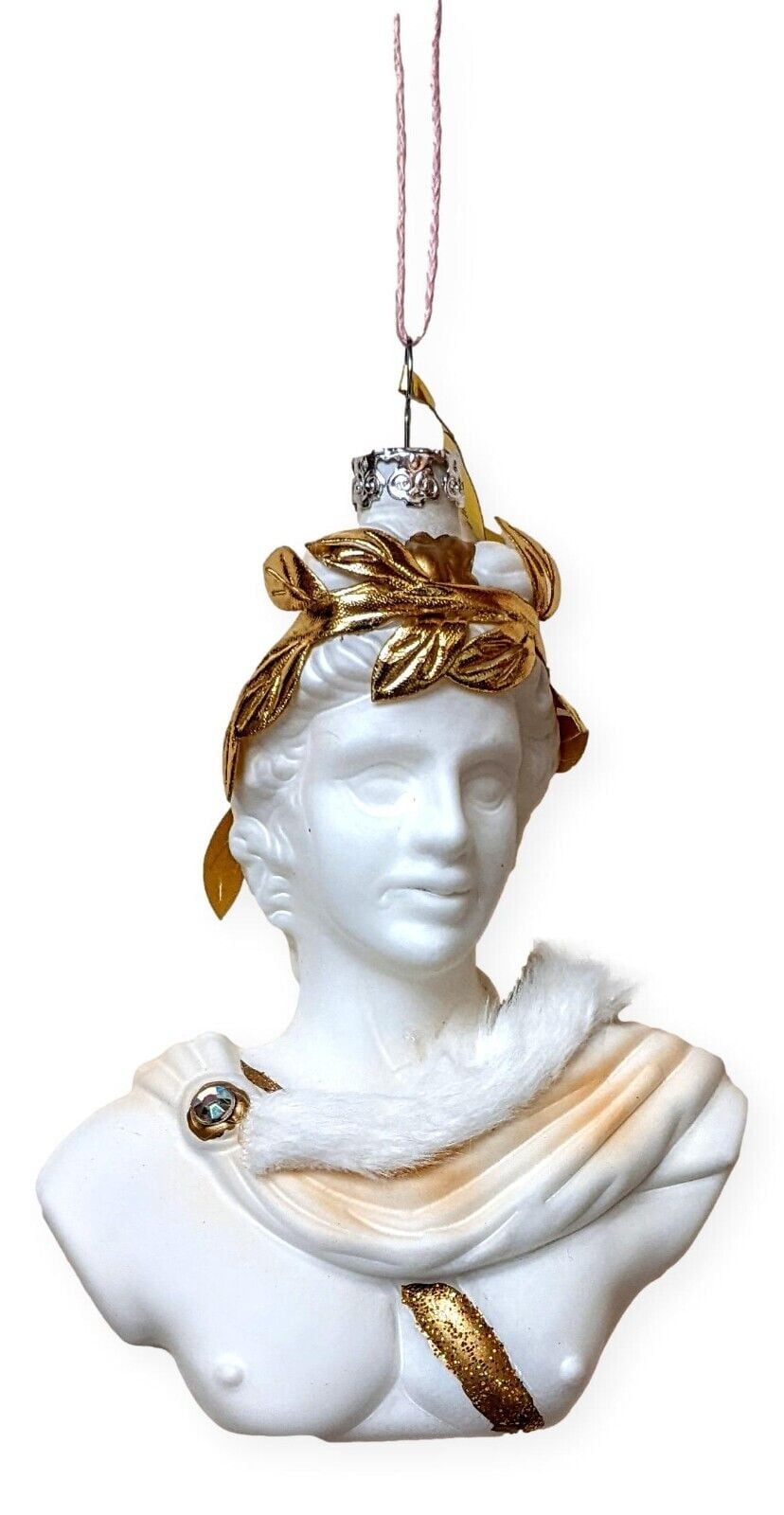 APOLLO BUST Marble Statue Glass Christmas Ornament by Cody Foster ...
