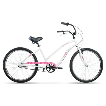 APOLLO Beach Commander 26 In. Internal 3 Speed Cruiser Bike, White ...