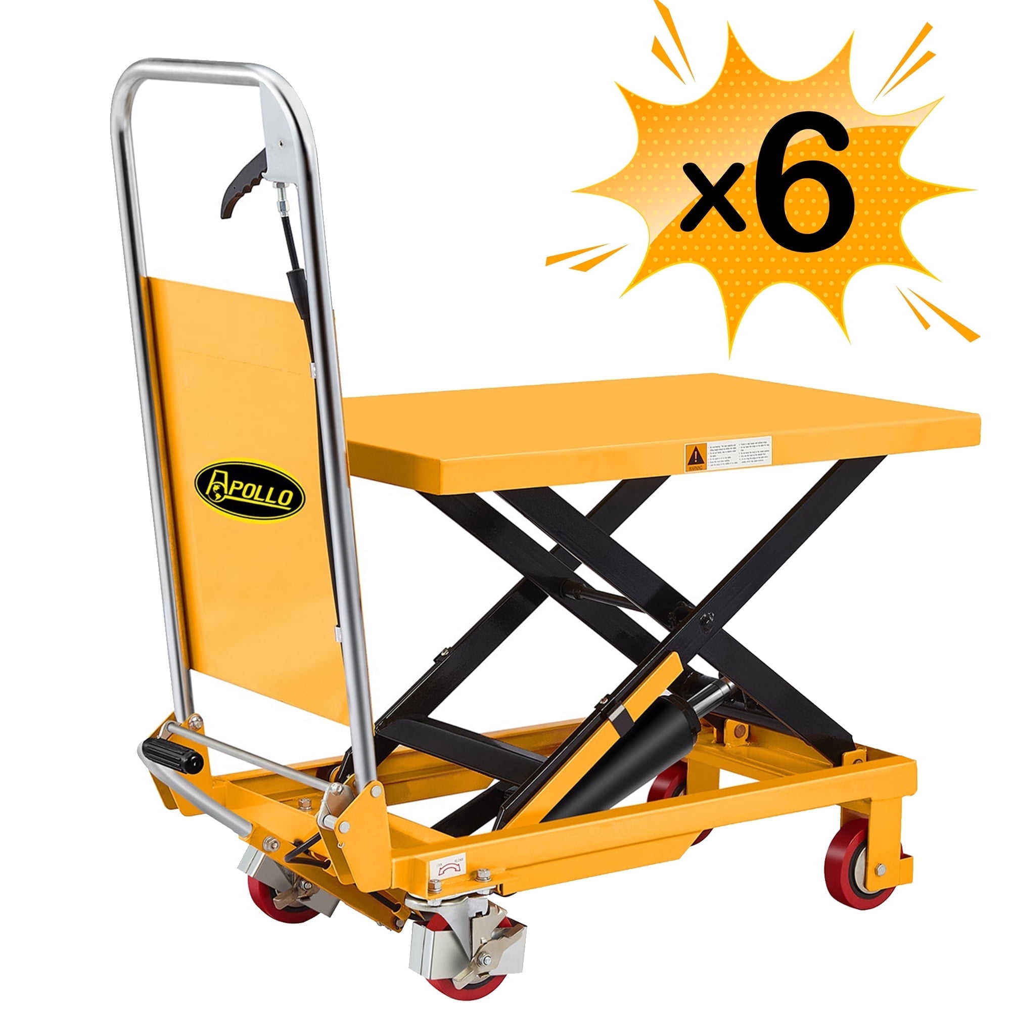 APOLLOLIFT 6PCS Single Scissor Lift Table 330 lbs. 29" Lifting Height ...