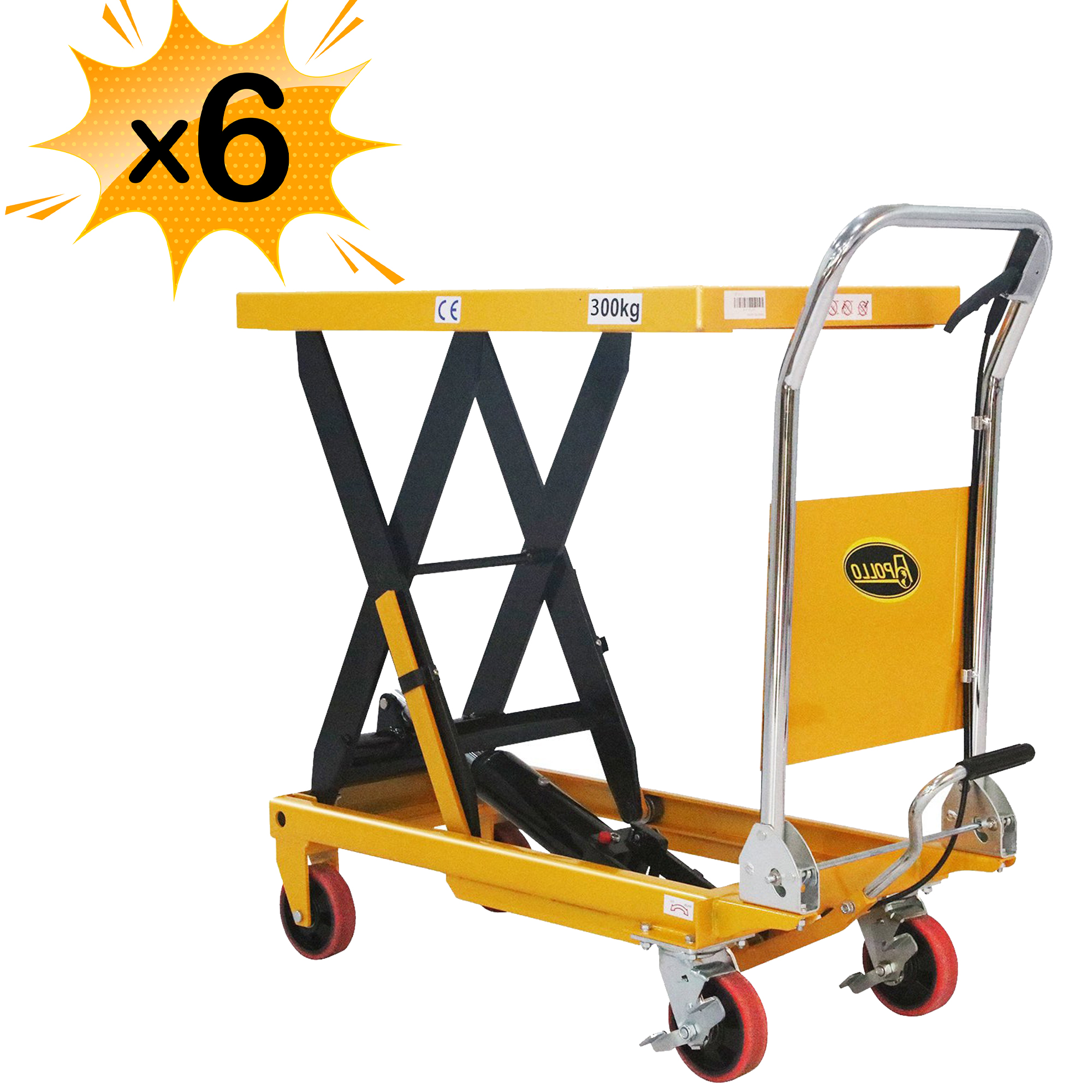 APOLLOLIFT 6PCS Single Scissor Lift Table 660 lbs. 35.4" Lifting Height ...