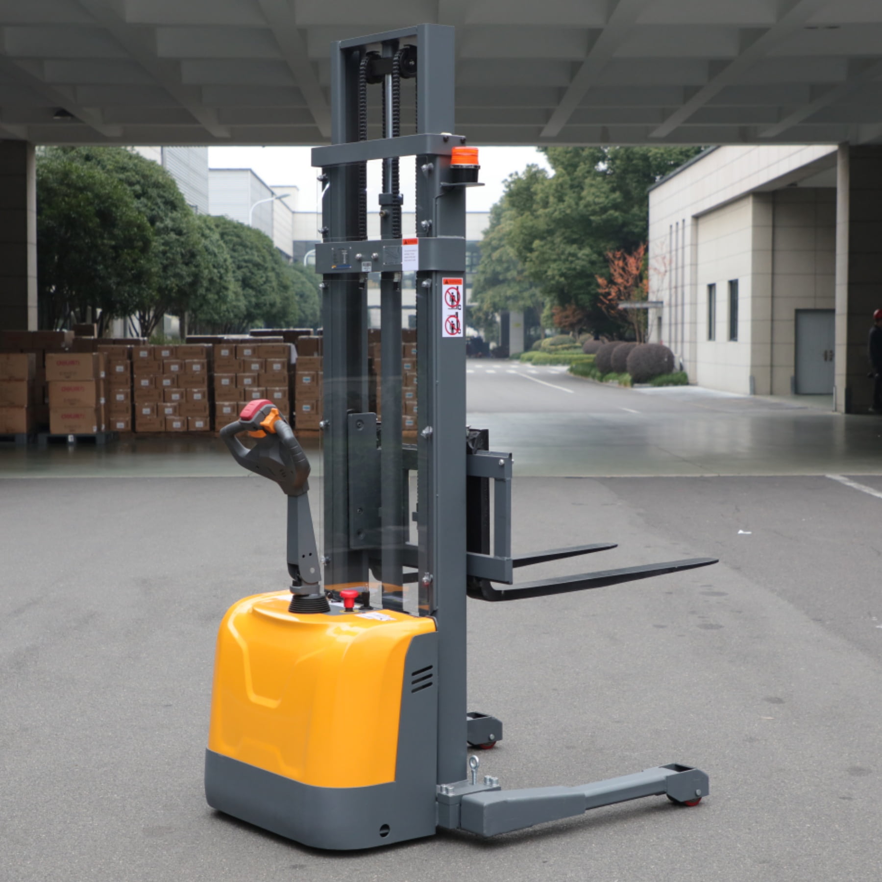 APOLLOLIFT Full Electric Pallet Stacker Walkie Stacker Forklift 3300lb ...