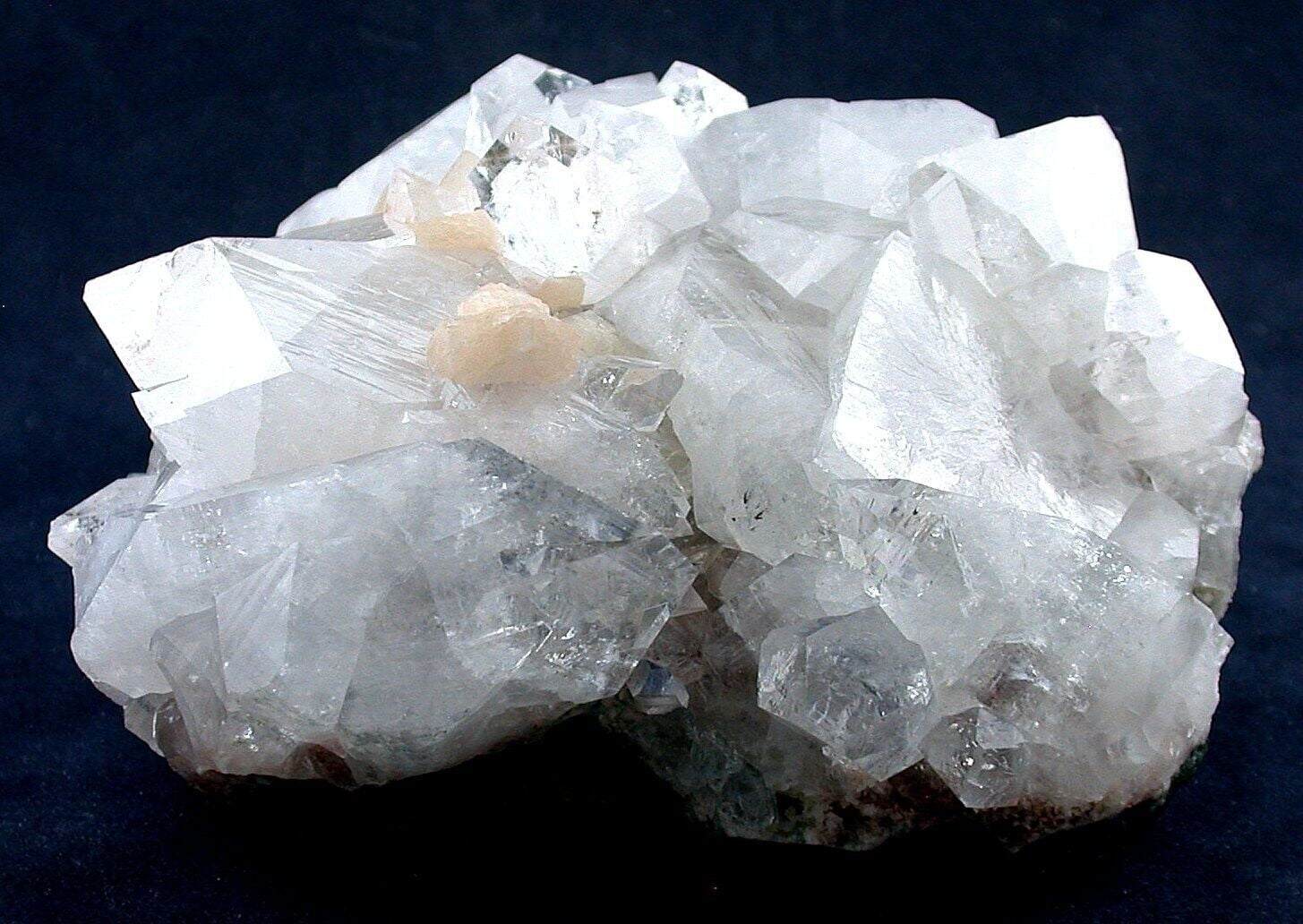 APOPHYLLITE STILBITE CRYSTAL 3 3/4 X 3 1/4 X 2 INCH SPECIMEN JALGAON ...