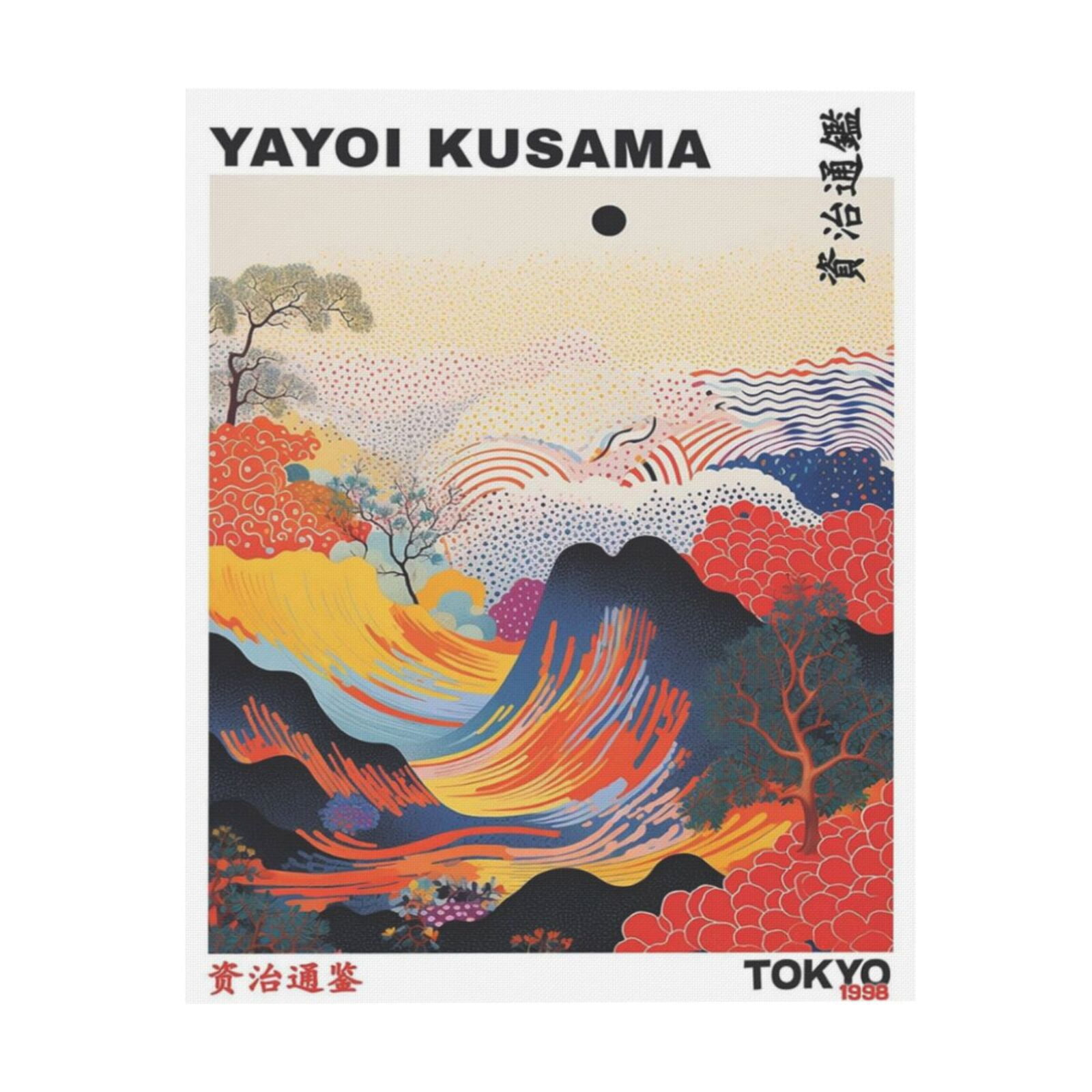 APOSTY Vintage Yayoi Kusama Wave Poster Famous Famous Painting Artist ...