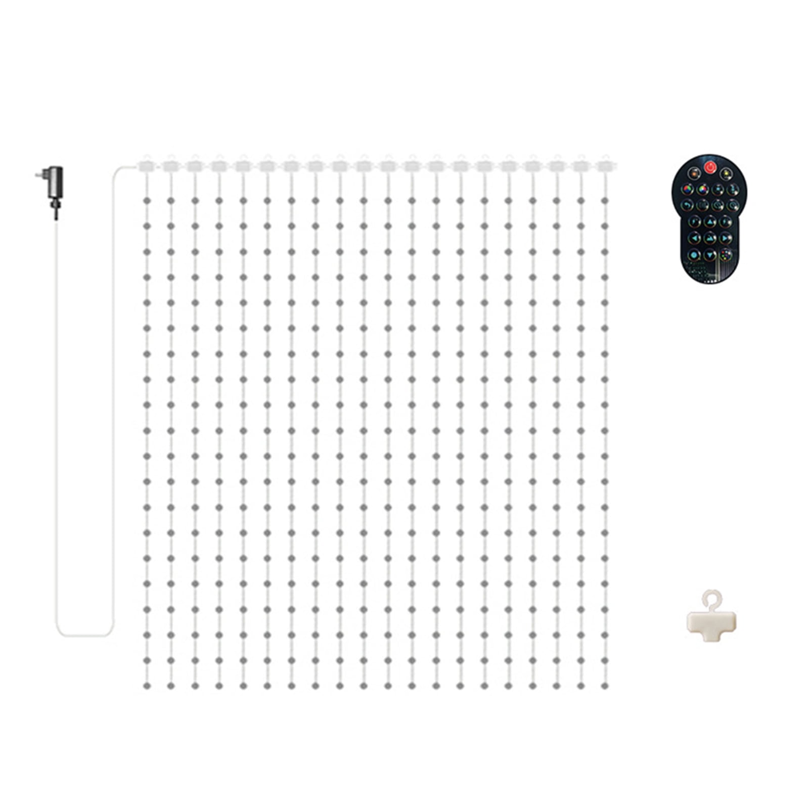 APP Smart Curtain Lights BT Illusion Point Control Leather String Lights Indoor and Holiday DIY ...