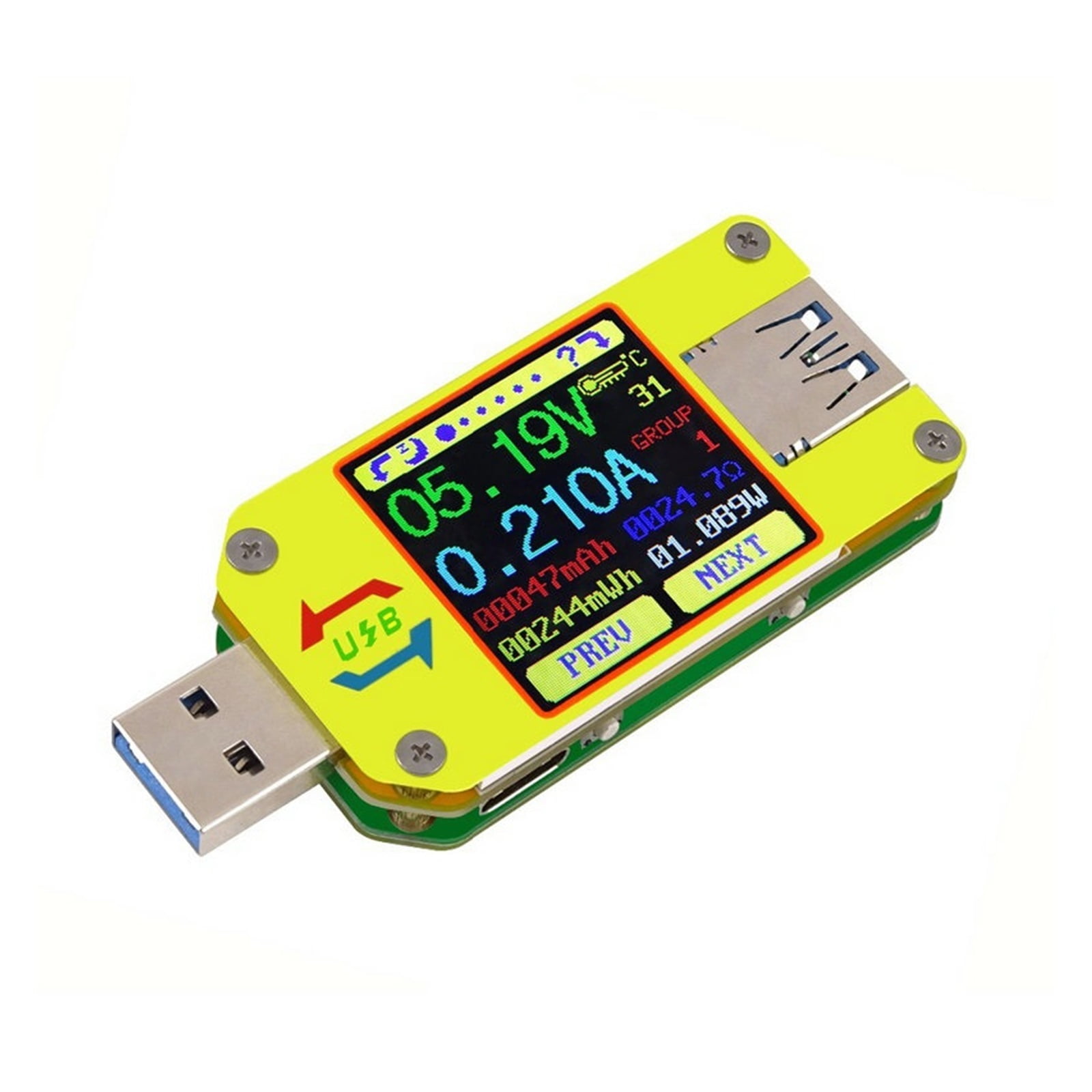APP USB 3.0 Type-C DC Voltmeter ammeter voltage current meter battery ...