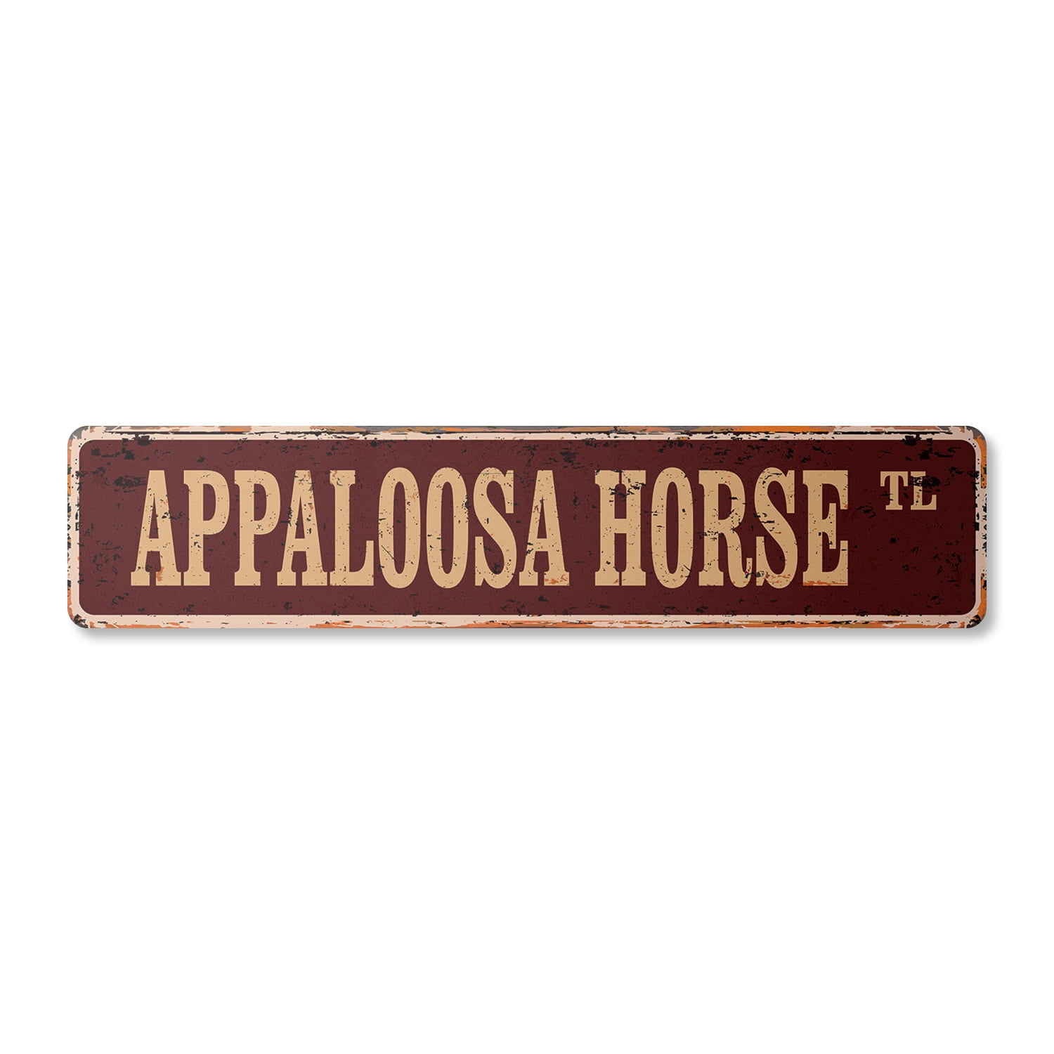 APPALOOSA HORSE Vintage Aluminum Street Sign novelty animals farm horse ...