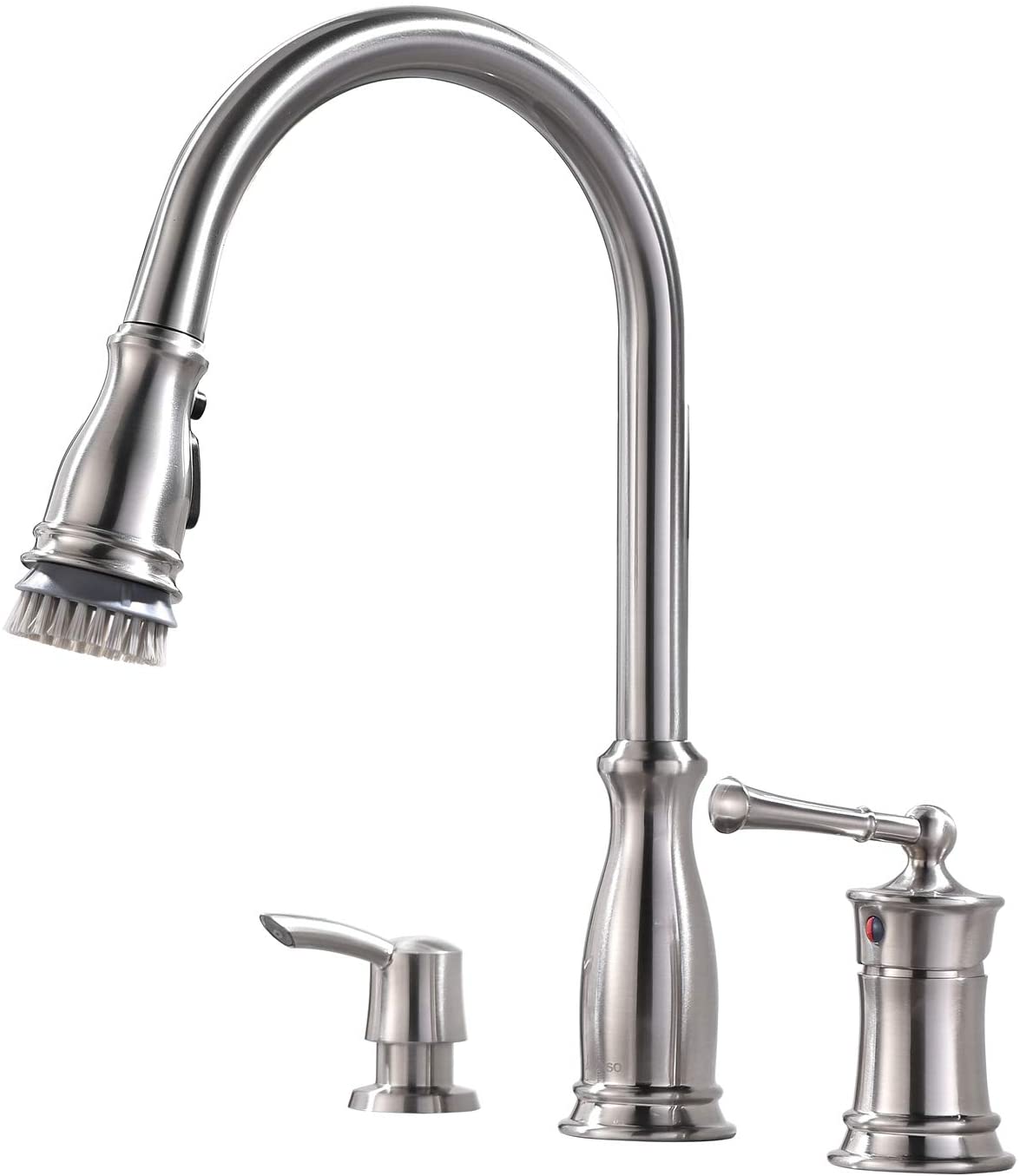 Better Homes & Gardens Elmont Pull Down Kitchen Faucet with Soap ...
